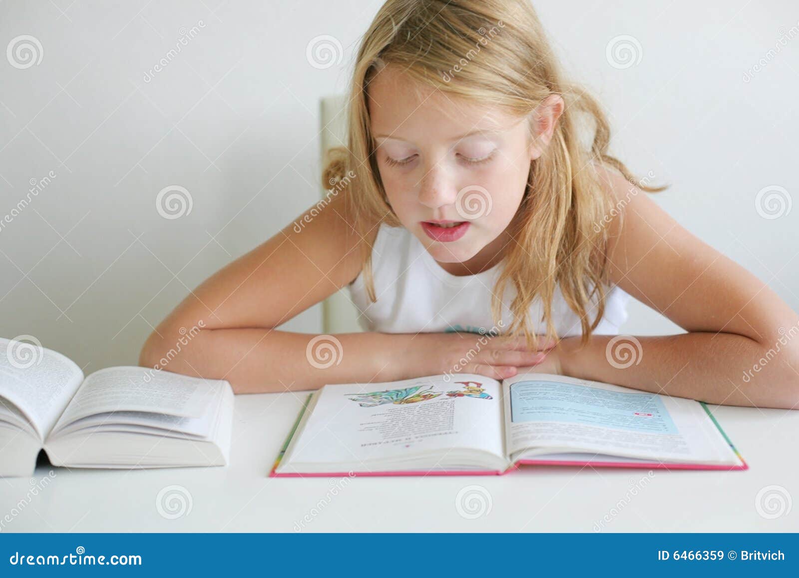 School girl learning stock image. Image of white, girl - 6466359