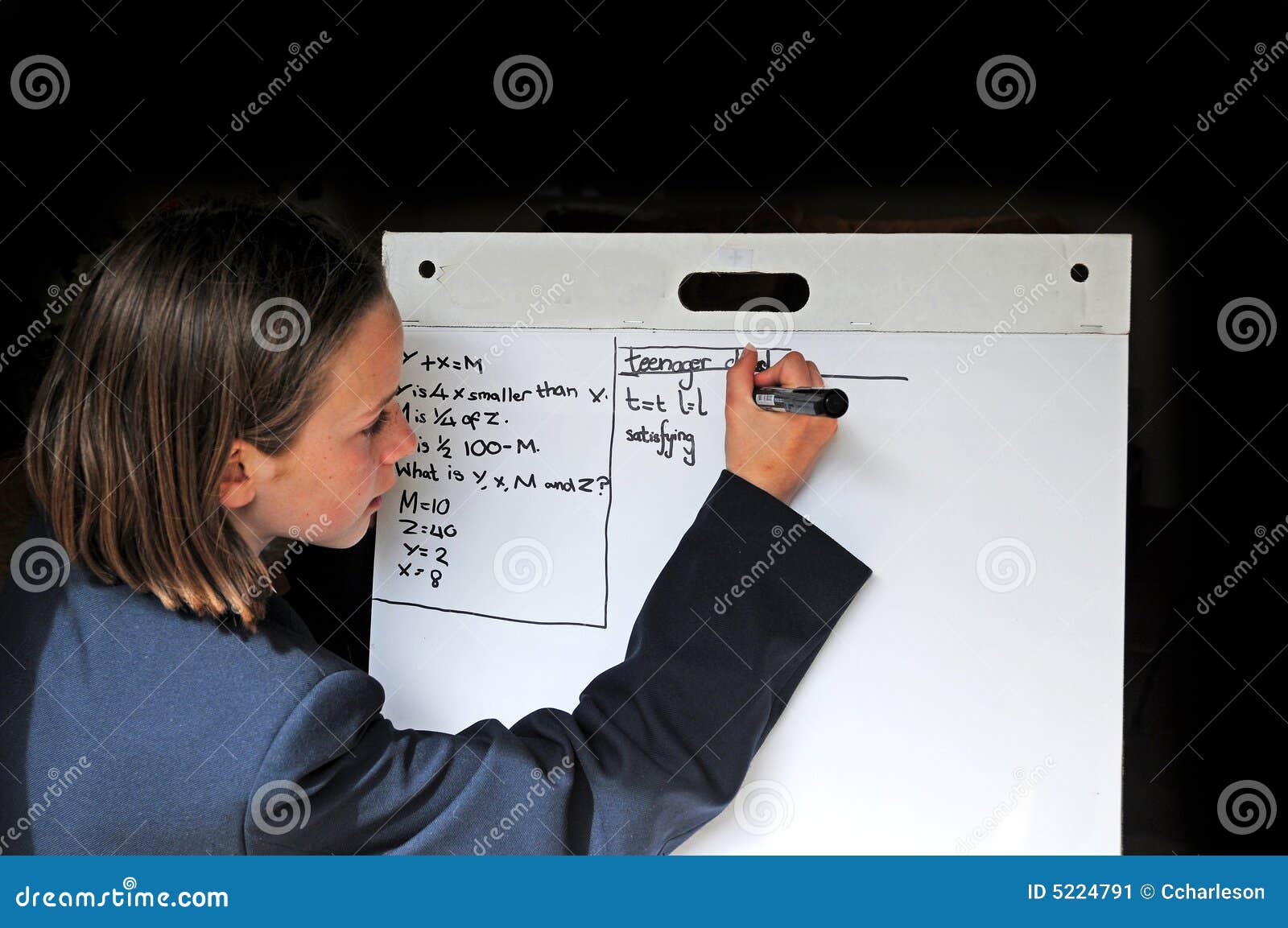 School Girl Solving Maths Problem Stock Image - Image of curious ... School Girl Solving Maths Problem Stock Image - Image of curious ...