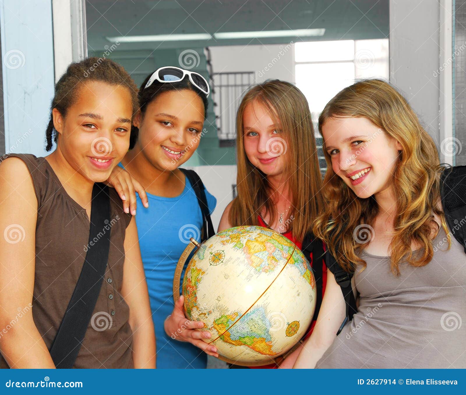 School girls stock photo. Image of education, holding - 2627914