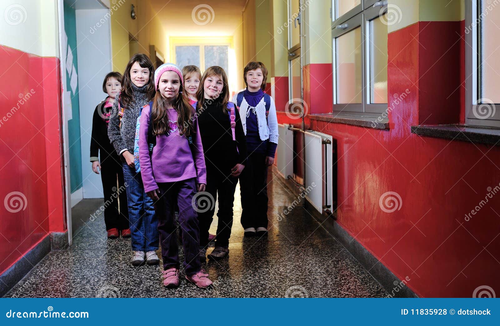 School girls running away stock photo. Image of child - 11835928