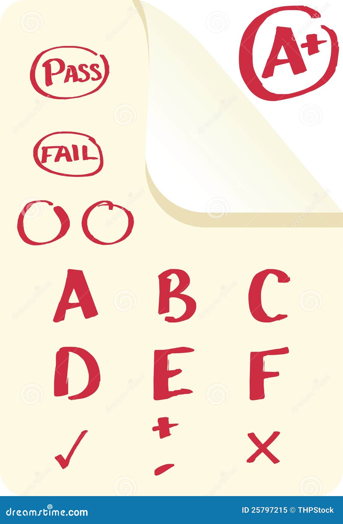 Pass And Fail Thumbs Up And Down Icon Cartoon Vector | CartoonDealer ...