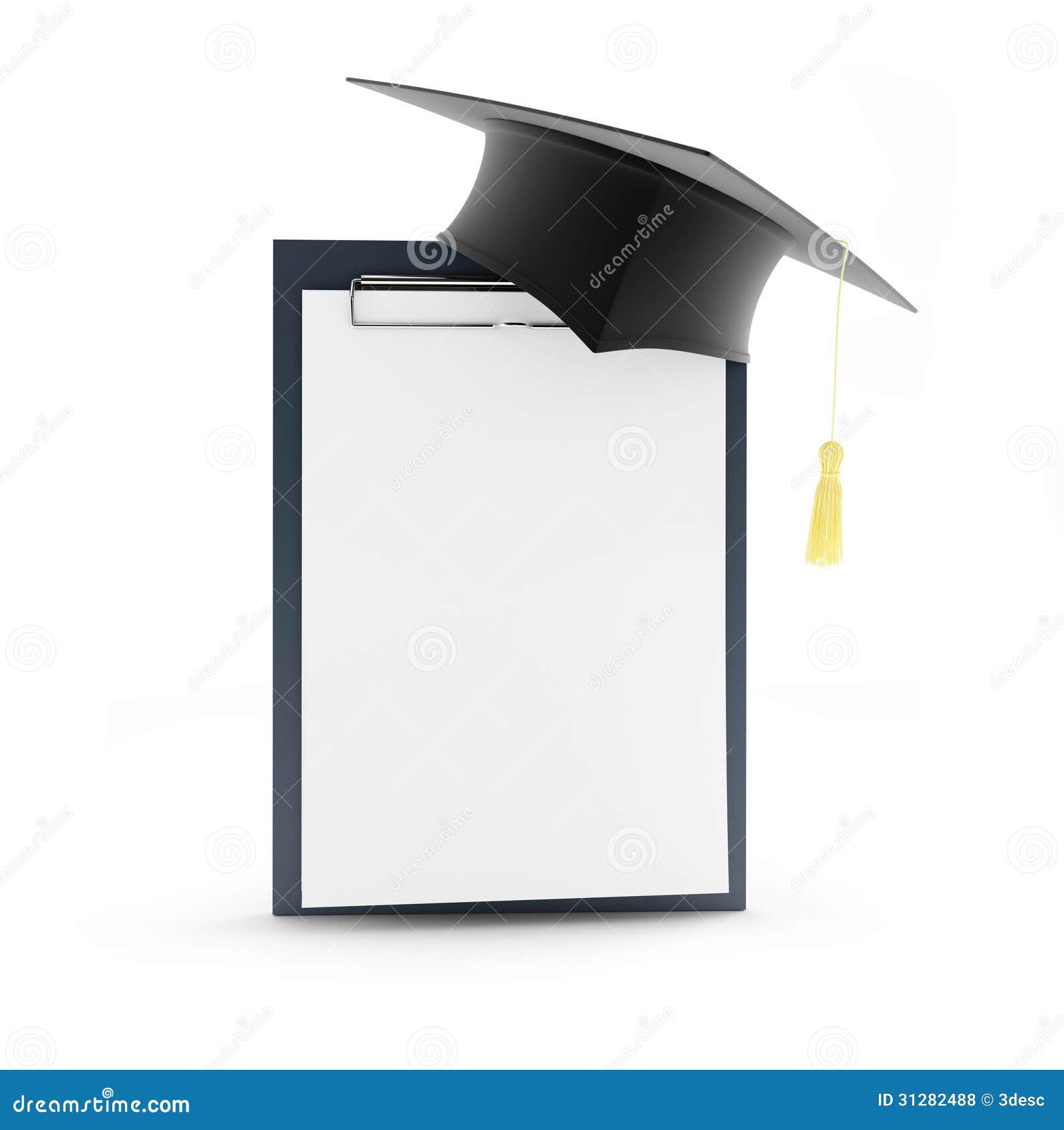 Graduation Hat With A Blank Diploma Royalty-Free Stock Photography ...
