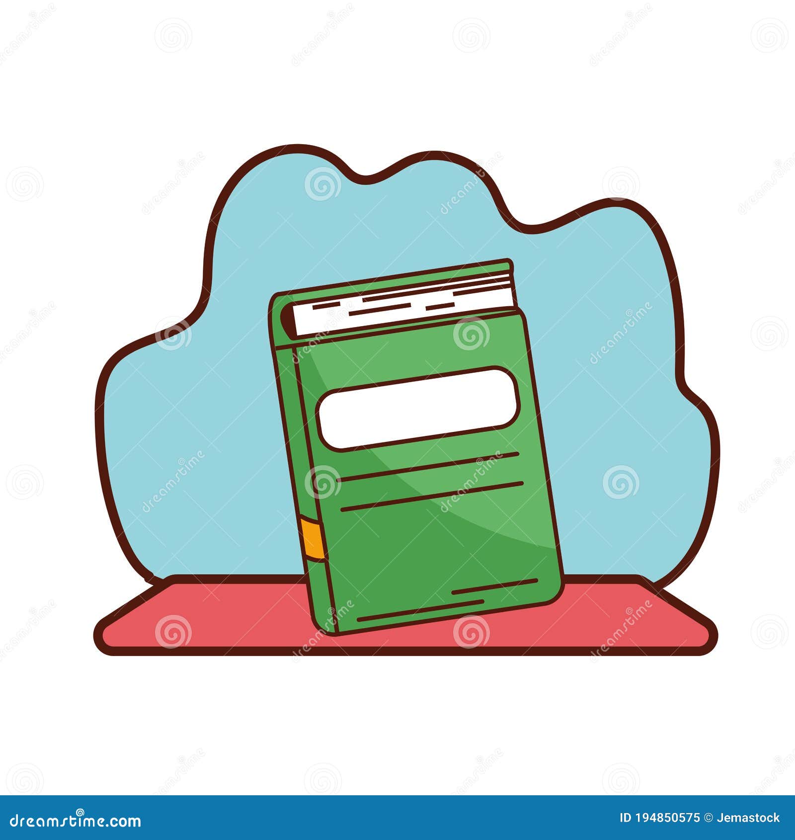 School Green Notebook Vector Design Stock Vector - Illustration of ...