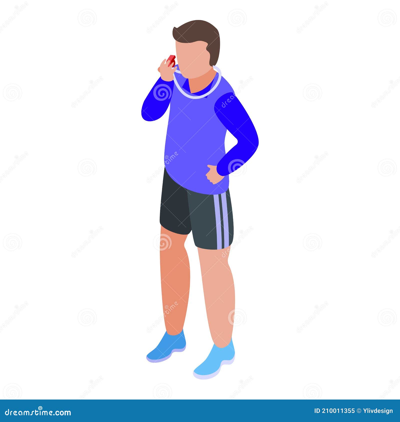 School Gym Boy Icon, Isometric Style Stock Vector - Illustration of ...