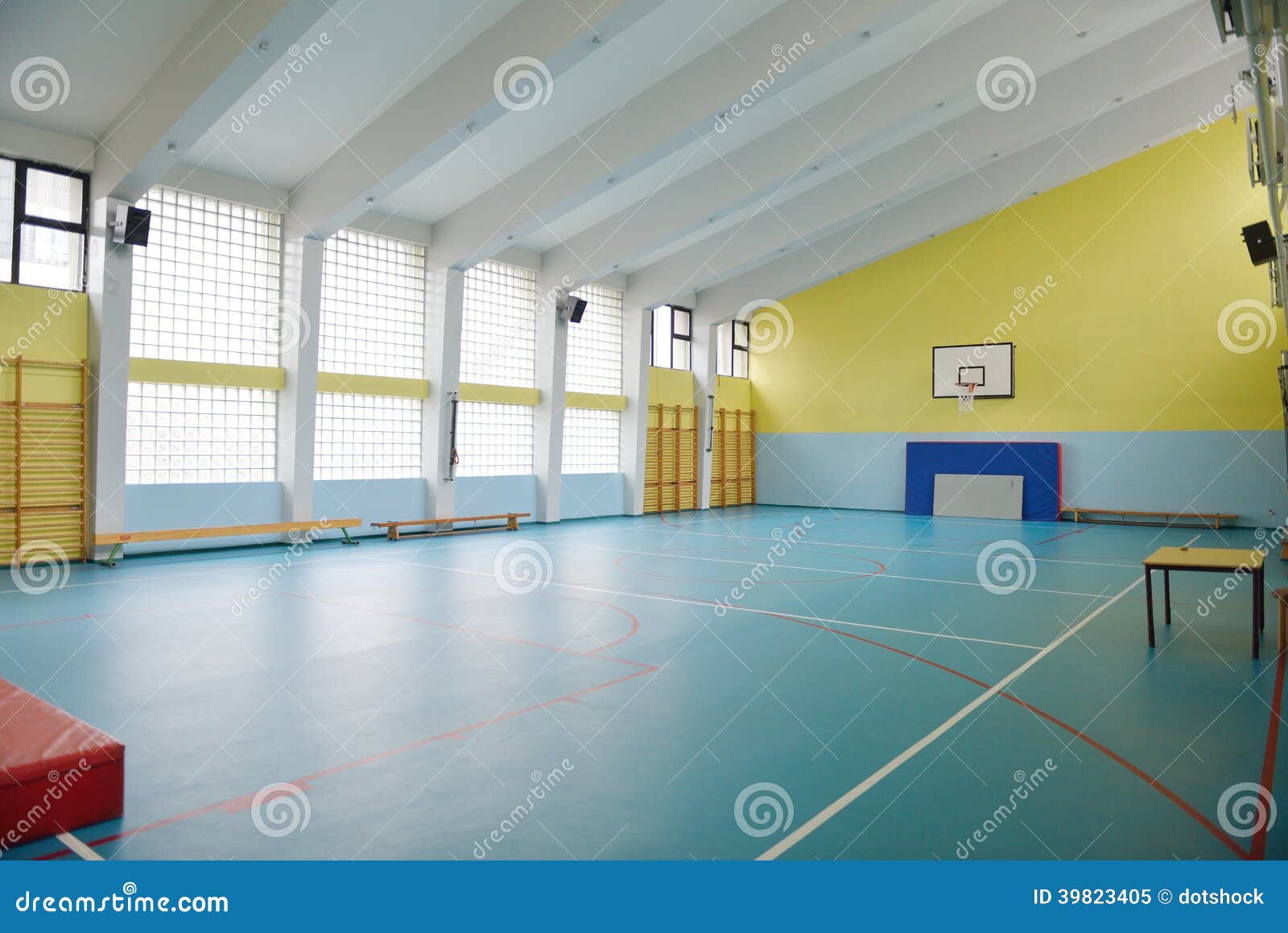 School gym indoor stock image. Image of basketball, indoor - 39823405