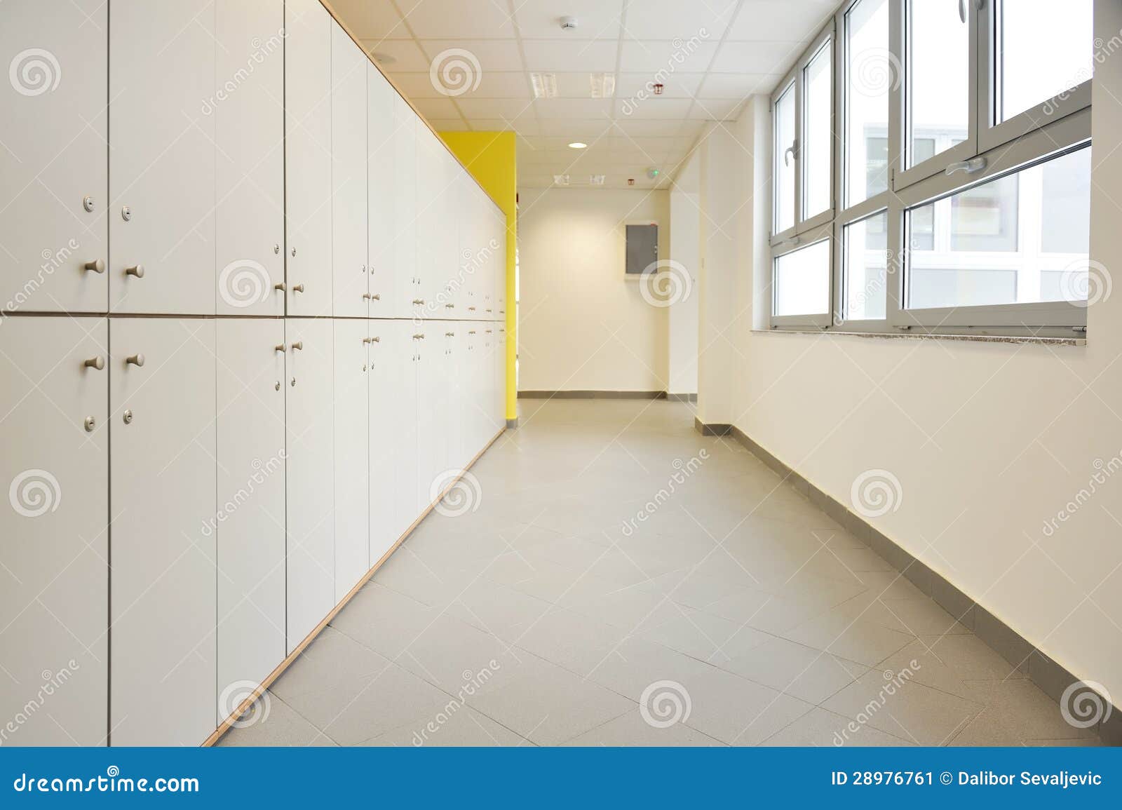 School Hall stock image. Image of lockers, learning, locker - 28976761