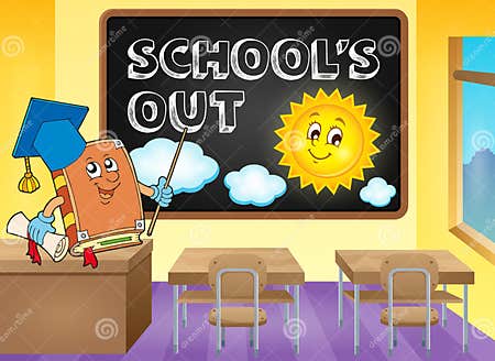 School Holidays Theme Image 6 Stock Vector - Illustration of board ...
