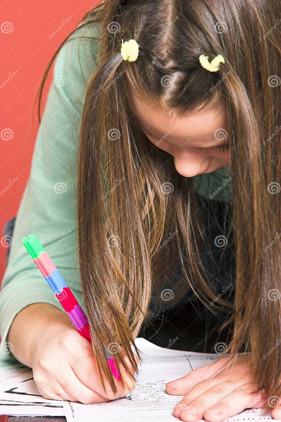 School homework stock image. Image of effort, childhood - 2349023