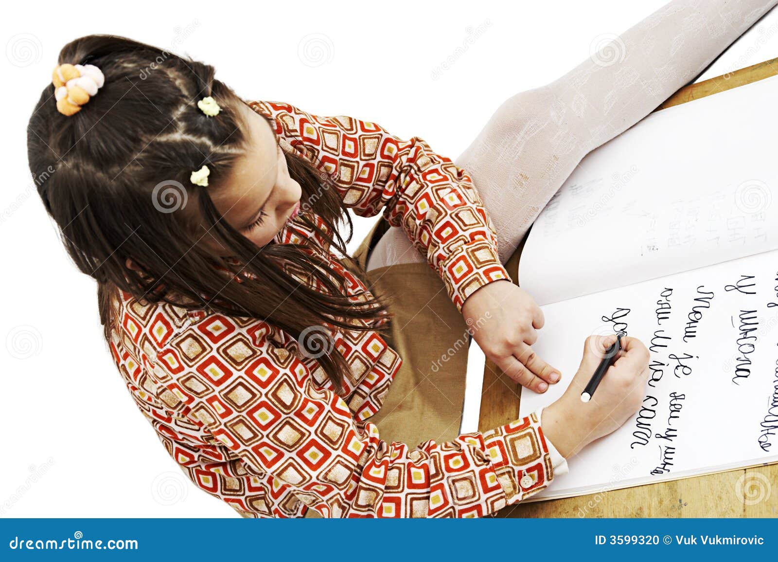 School homework stock photo. Image of hand, childhood - 3599320