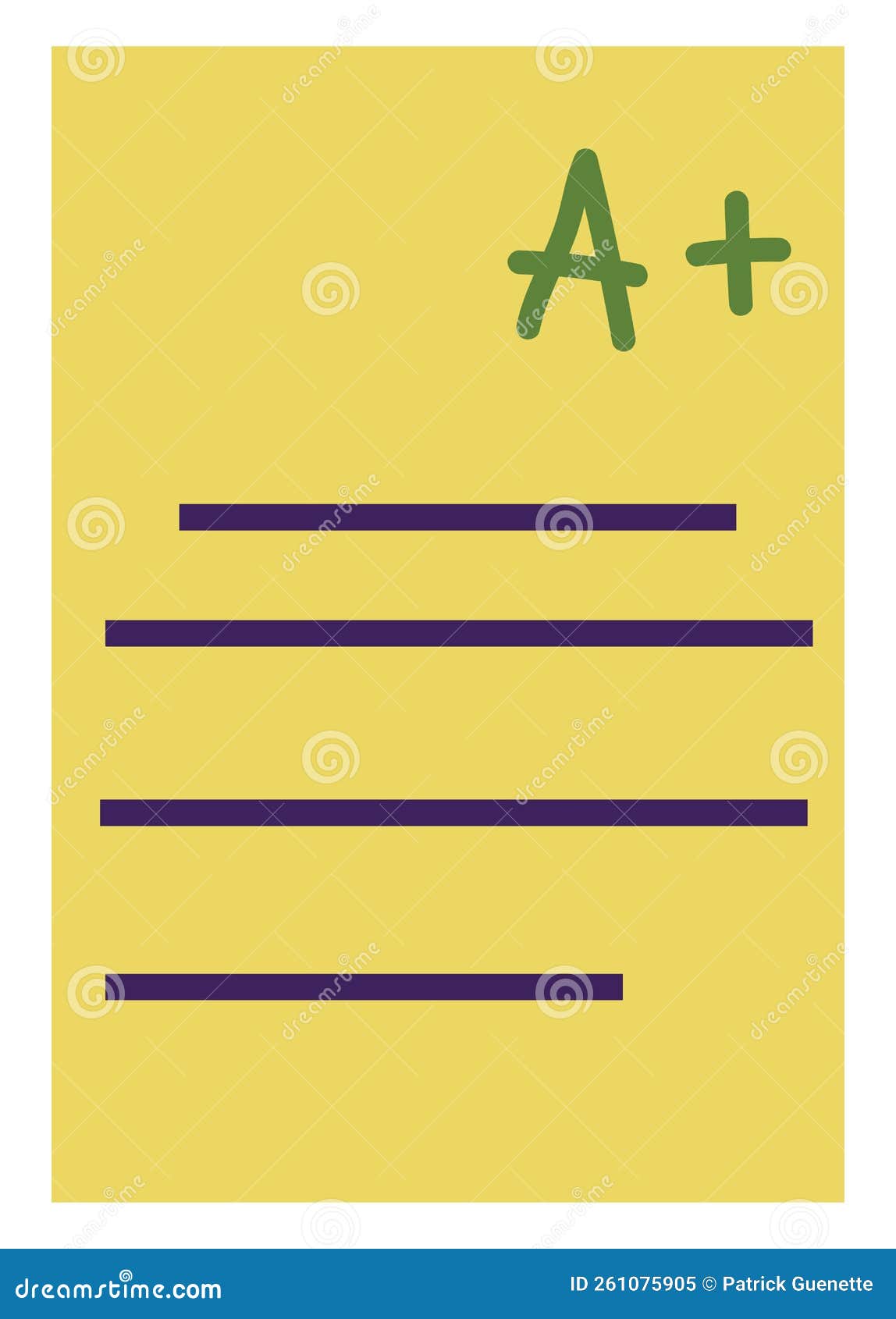 School homework, icon stock vector. Illustration of pupil - 261075905
