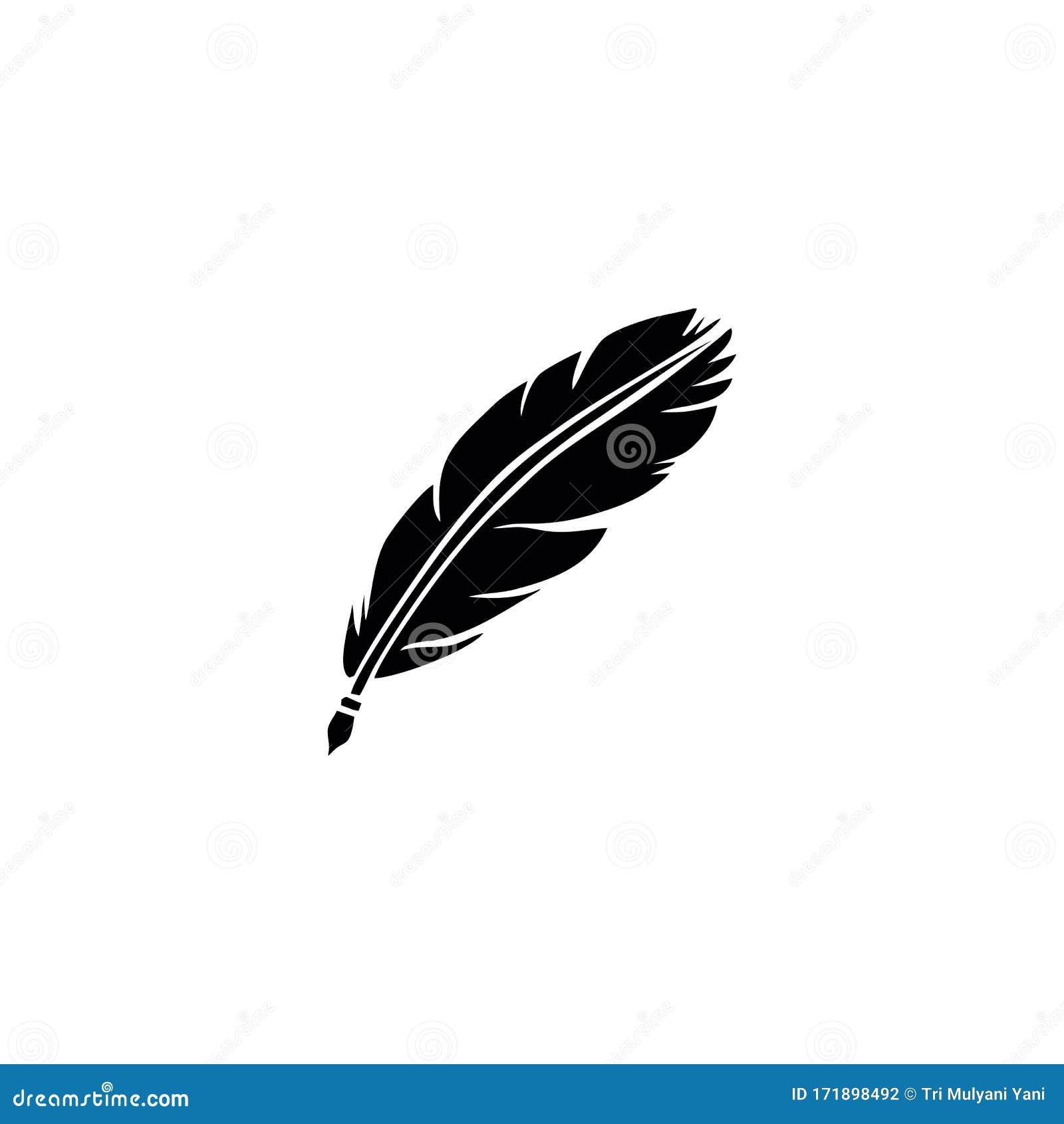 Feather, Pen, Pencil, Ink Pen Icon Vector Design Symbol Stock Vector ...