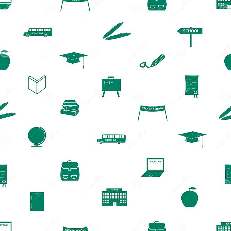 School icon pattern eps10 stock vector. Illustration of learning - 36044885