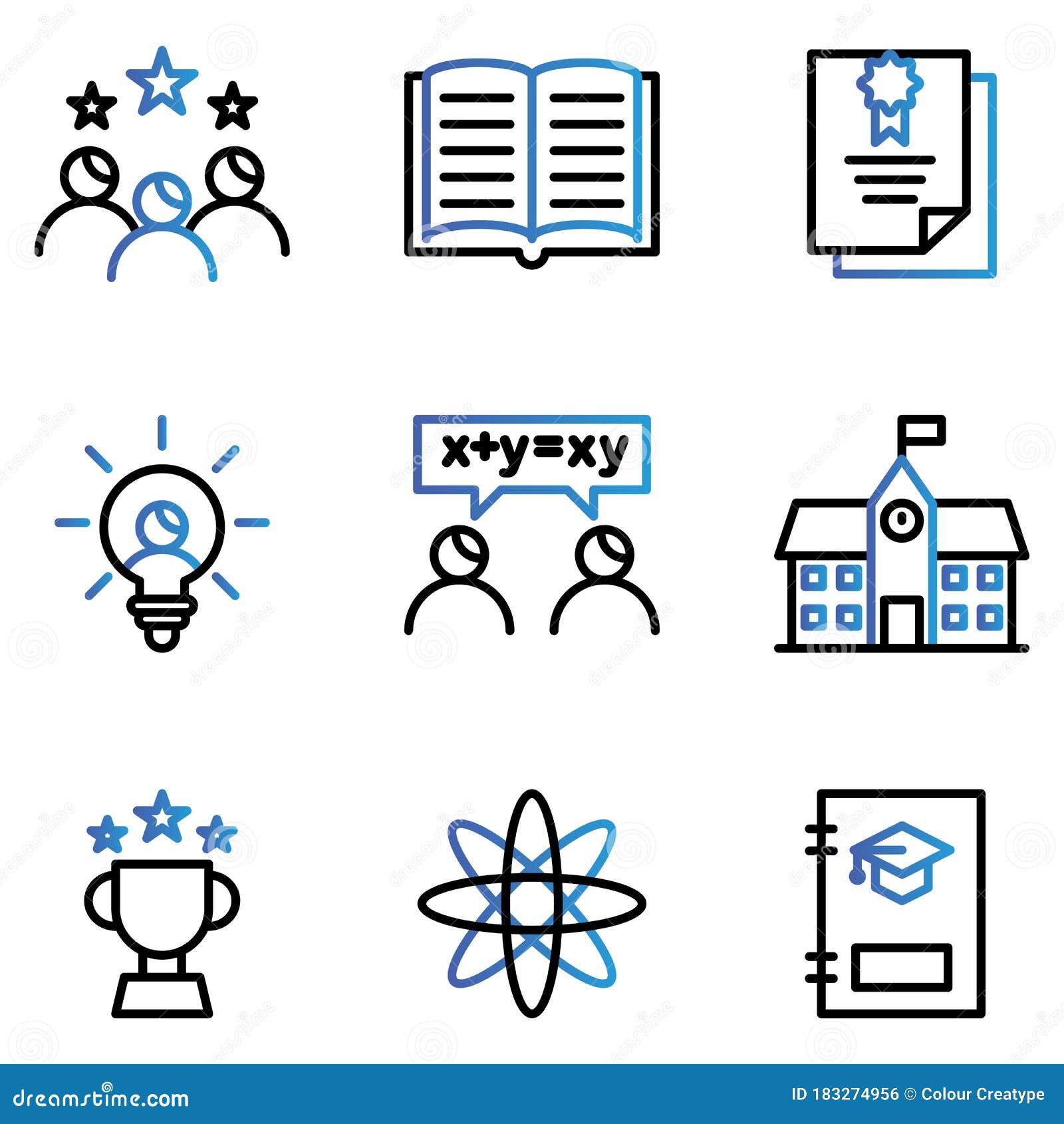 School Rank Concept Illustration On Back To School Banner With ...