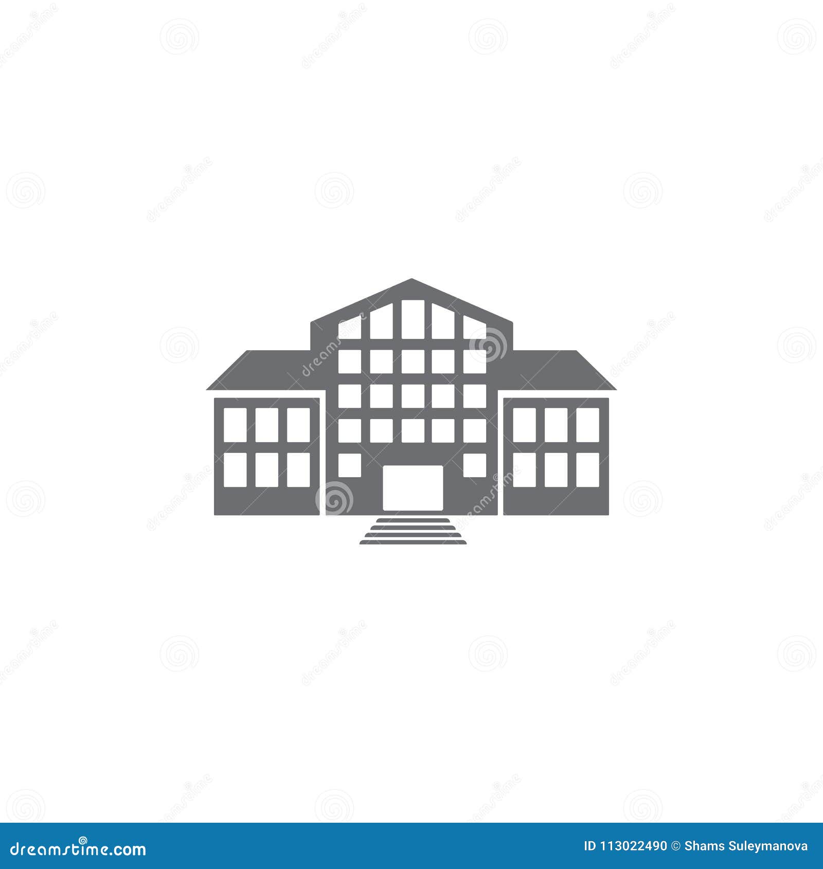 School Icon. Simple Element Illustration. School Symbol Design Template ...