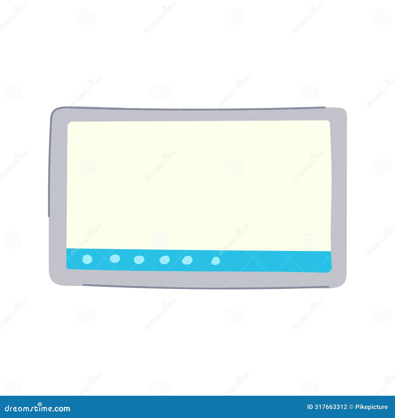 School Interactive Smartboard Cartoon Vector Illustration Stock Vector ...