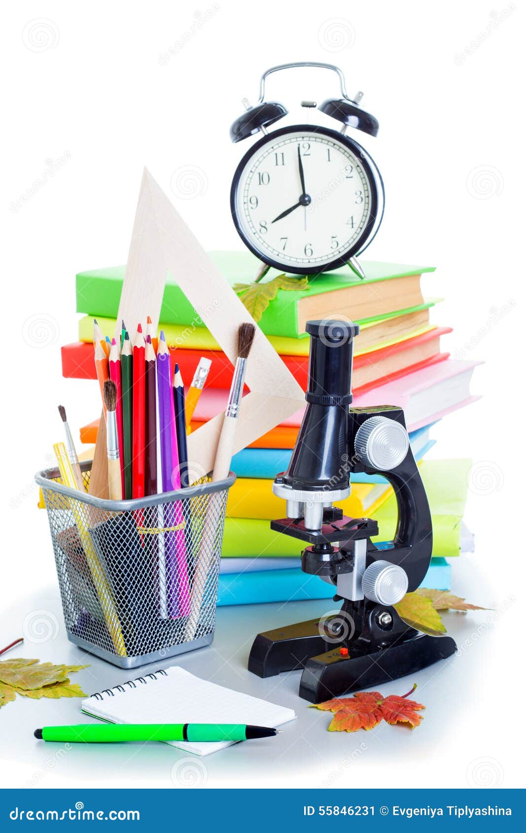School items stock image. Image of design, autumn, blackboard - 55846231