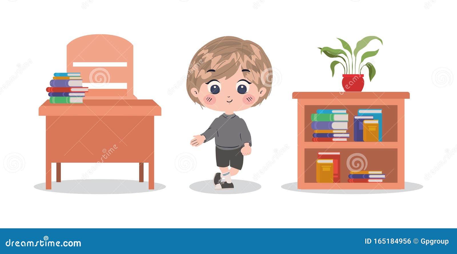 School Kid Cartoon Vector Design Stock Vector - Illustration of ...
