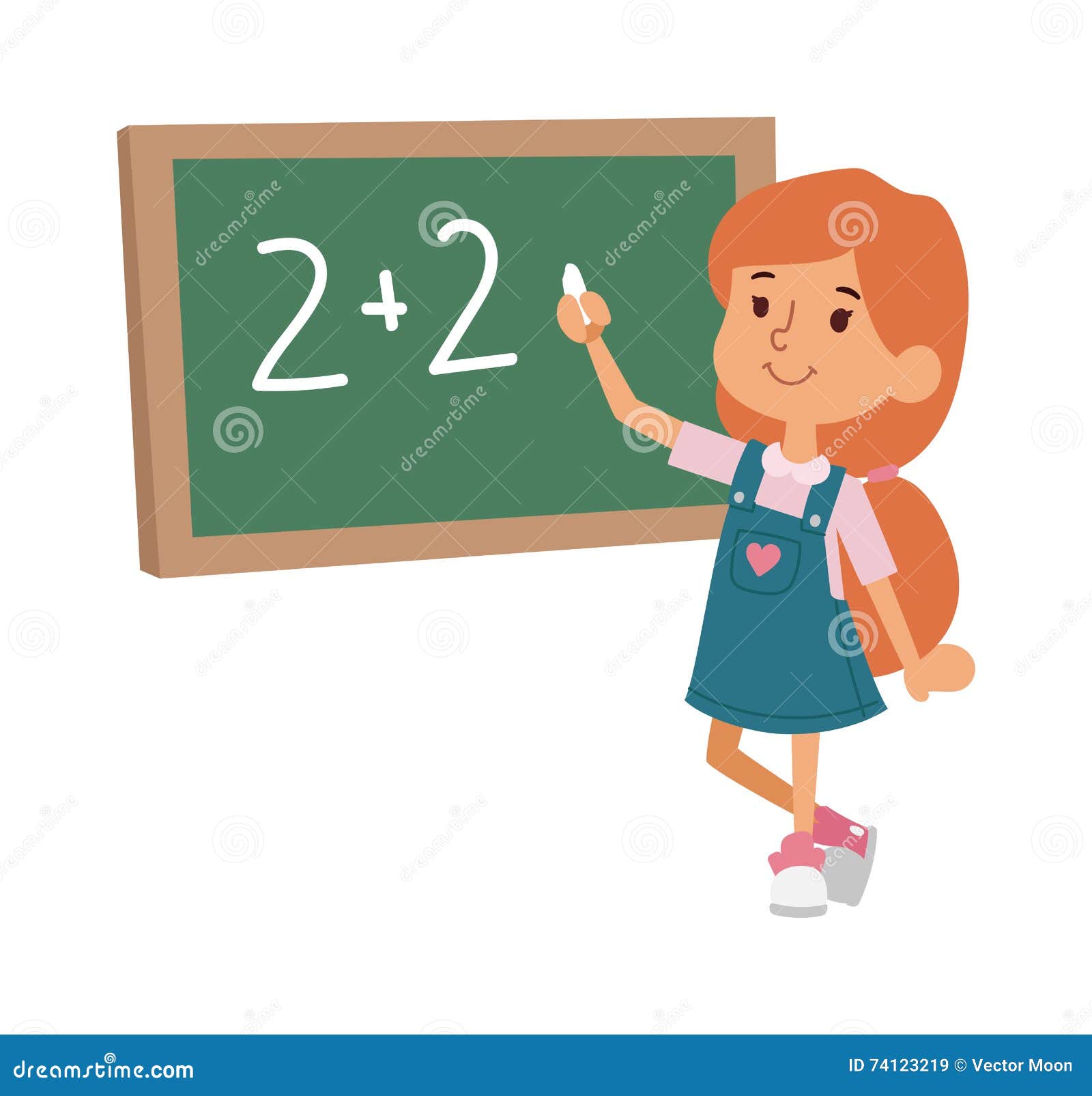 School Kid Primary Education Character Vector. Stock Vector ...