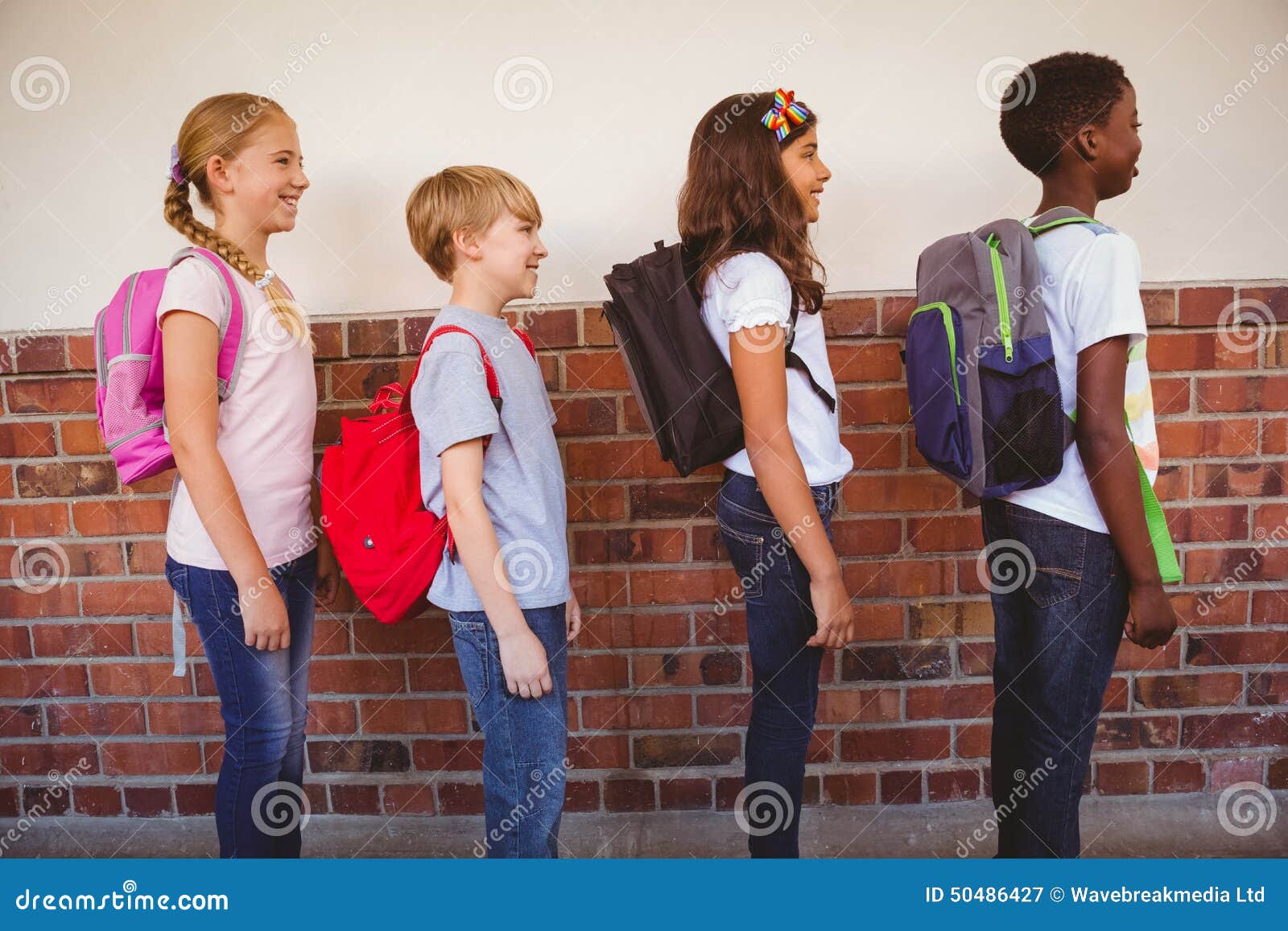 Child Standing Side View
