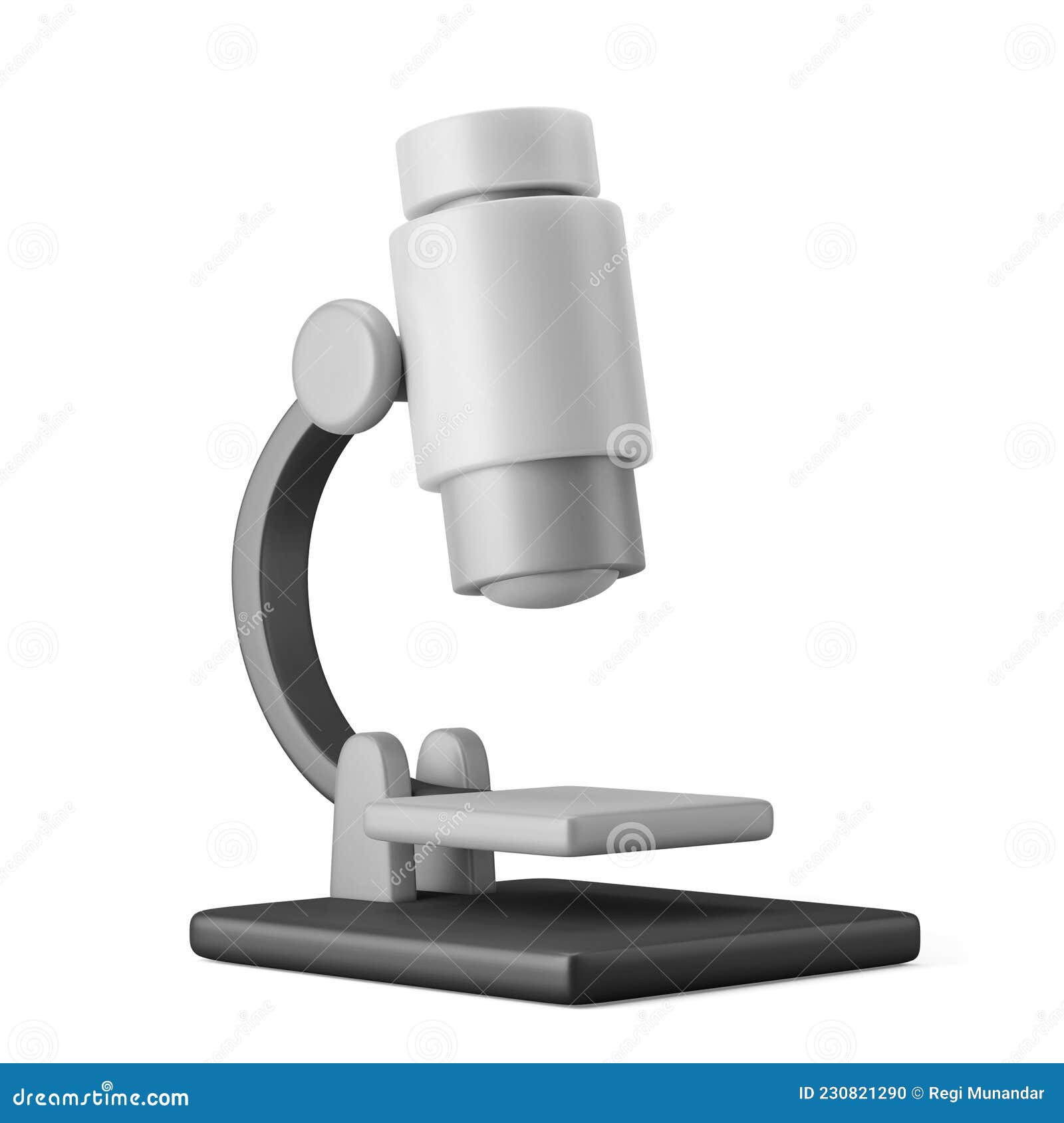 School Lab Science Microscope Biology Class Symbol 3d Rendering Icon ...