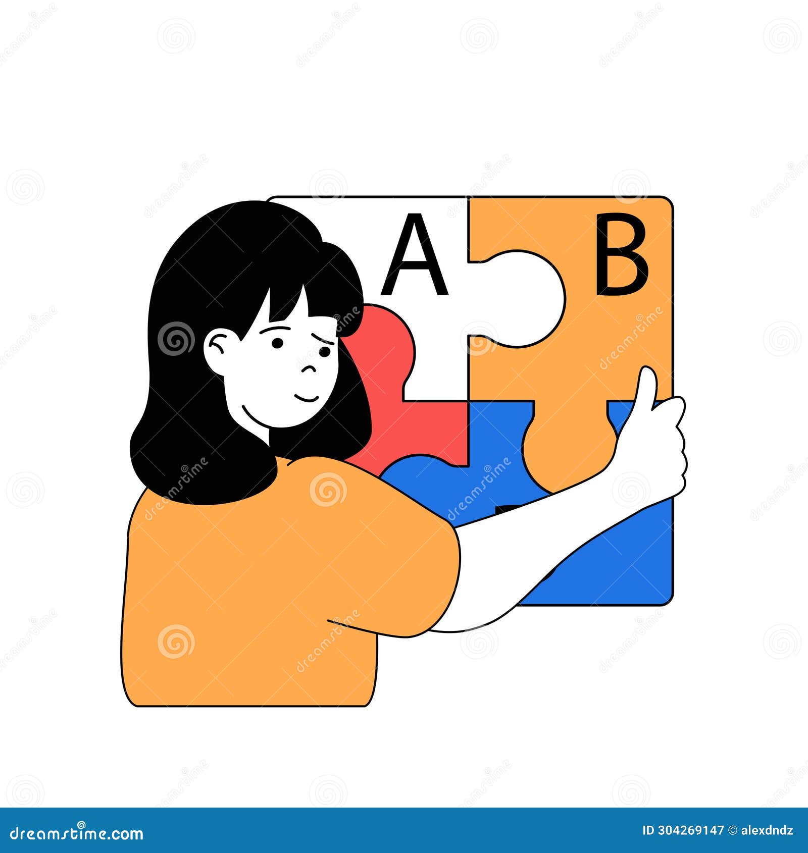 School Learning Concept with Cartoon People in Flat Design for Web ...