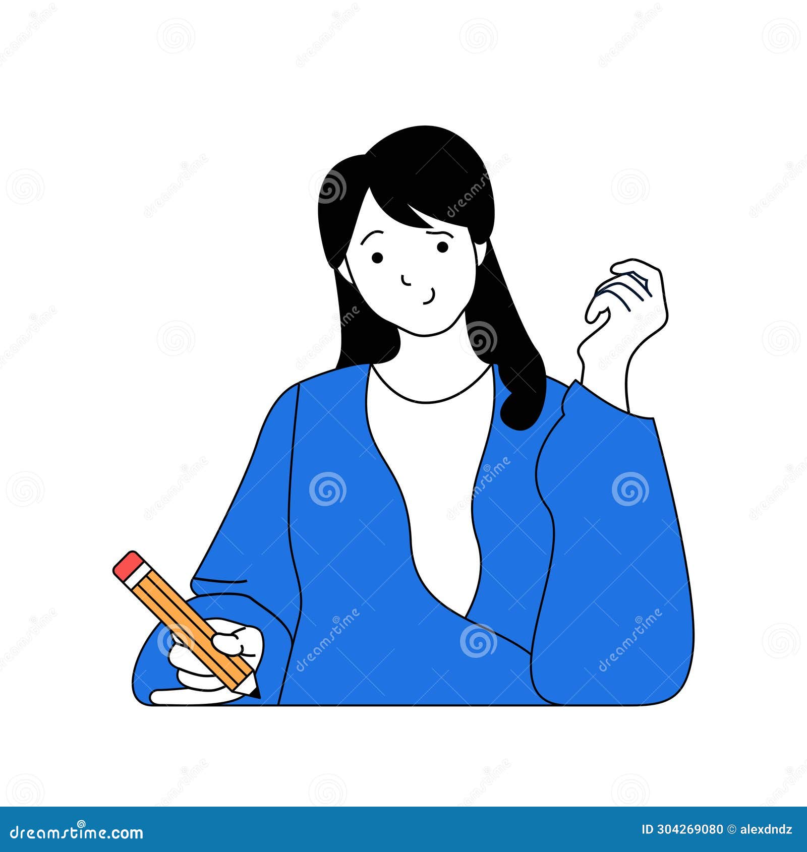 School Learning Concept with Cartoon People in Flat Design for Web ...