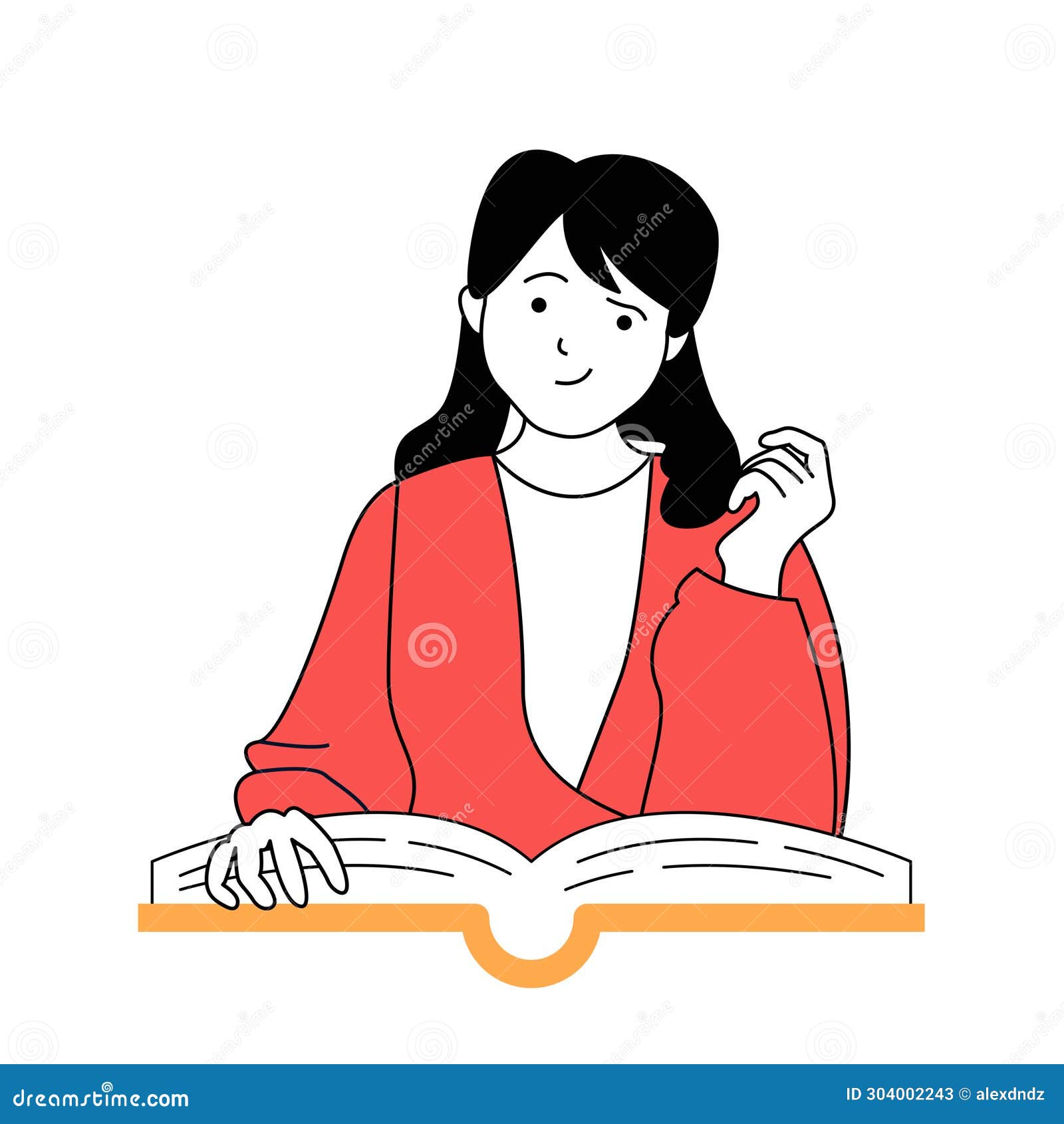 School Learning Concept with Cartoon People in Flat Design for Web ...