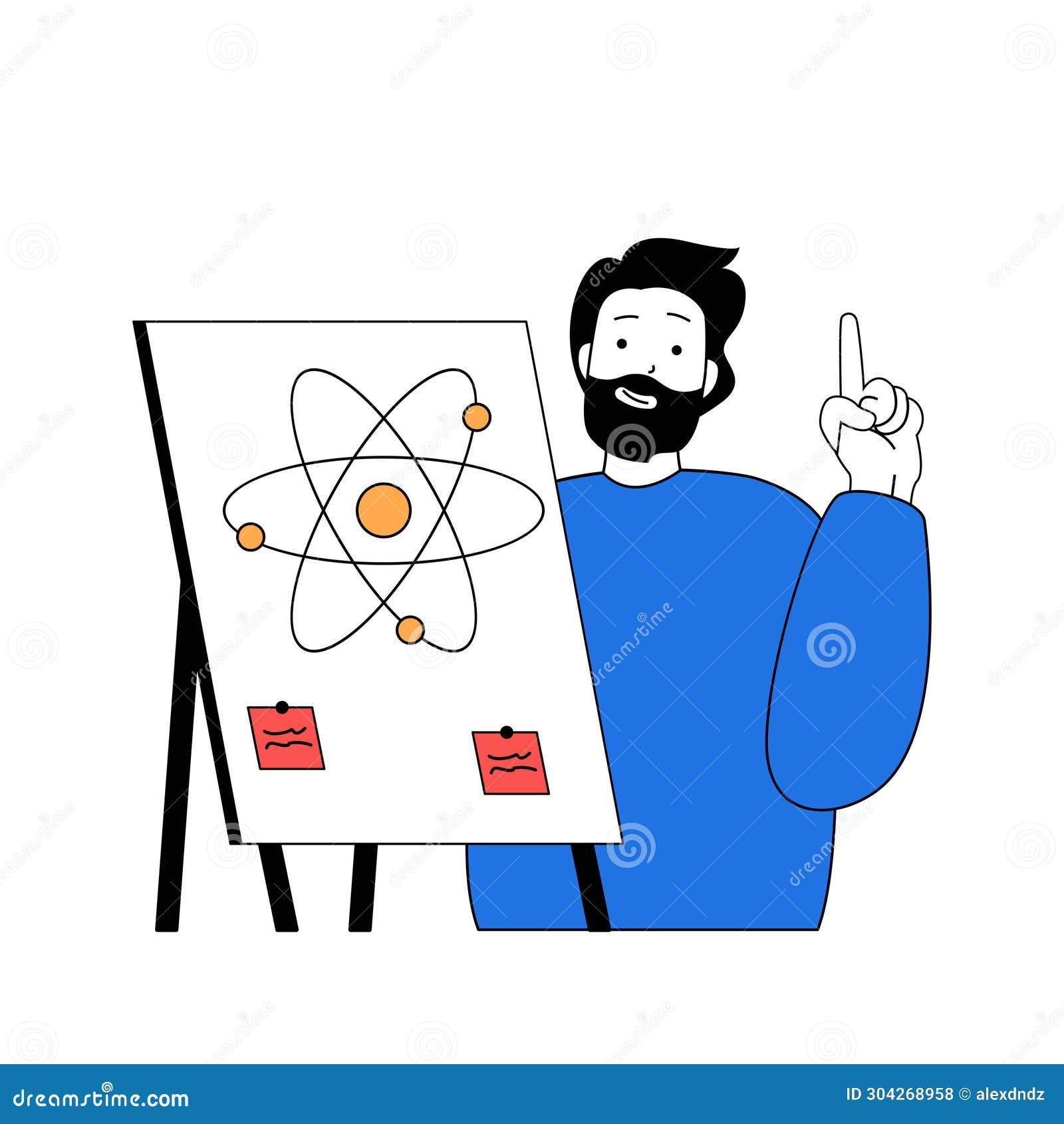 School Learning Concept with Cartoon People in Flat Design for Web ...