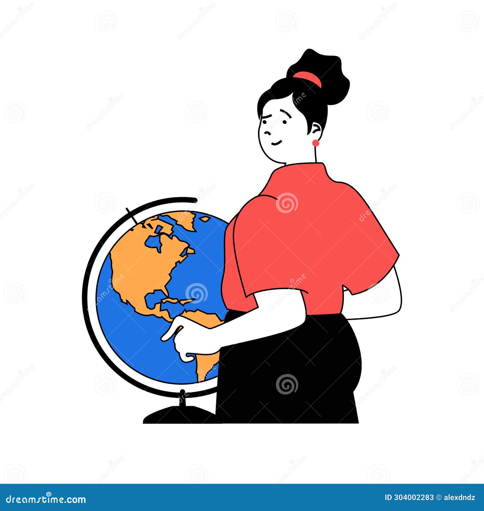 School Learning Concept with Cartoon People in Flat Design for Web ...