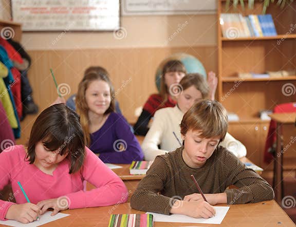 School lesson stock photo. Image of lesson, class, study - 13493994