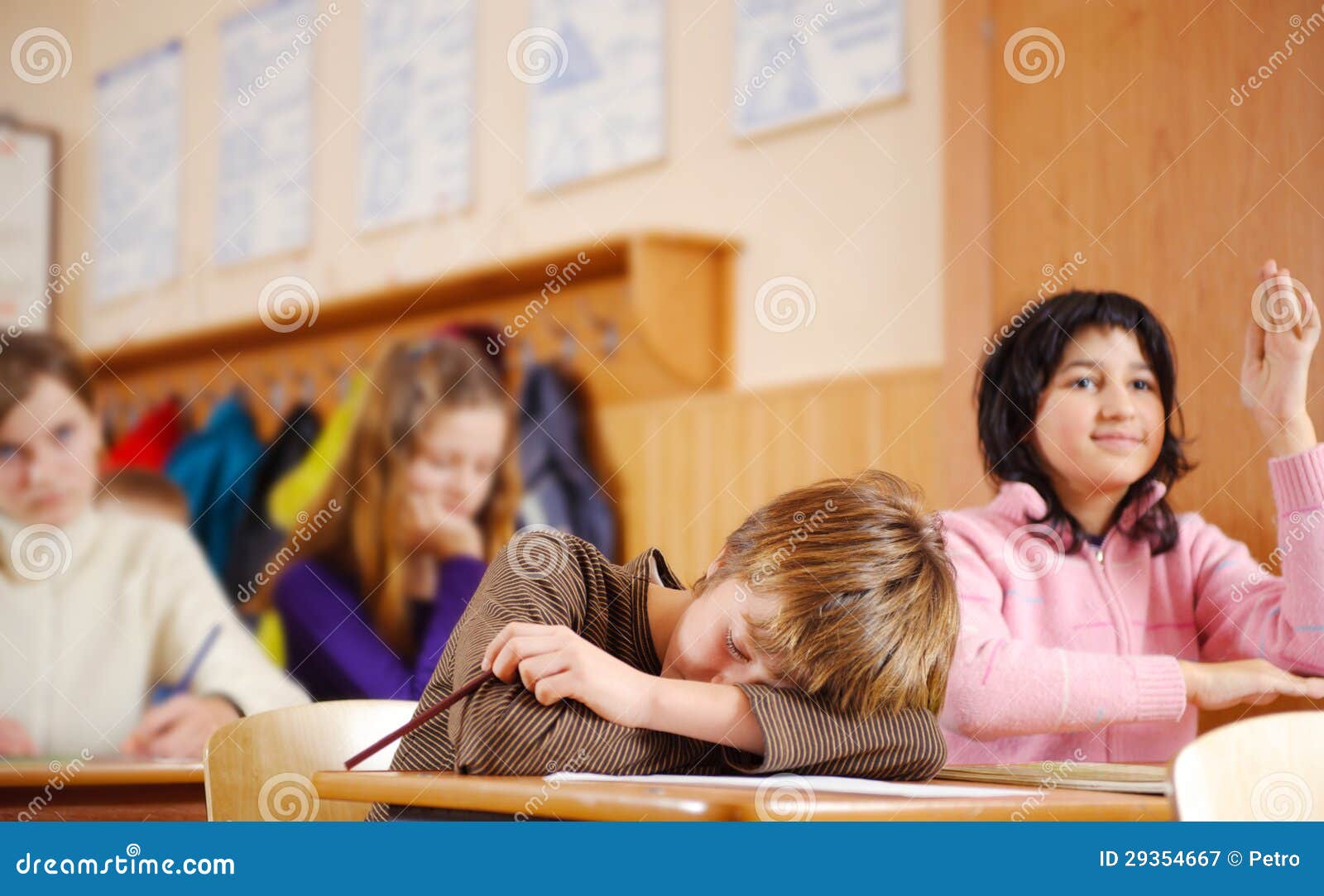 School lesson stock image. Image of caucasian, schoolchild - 29354667