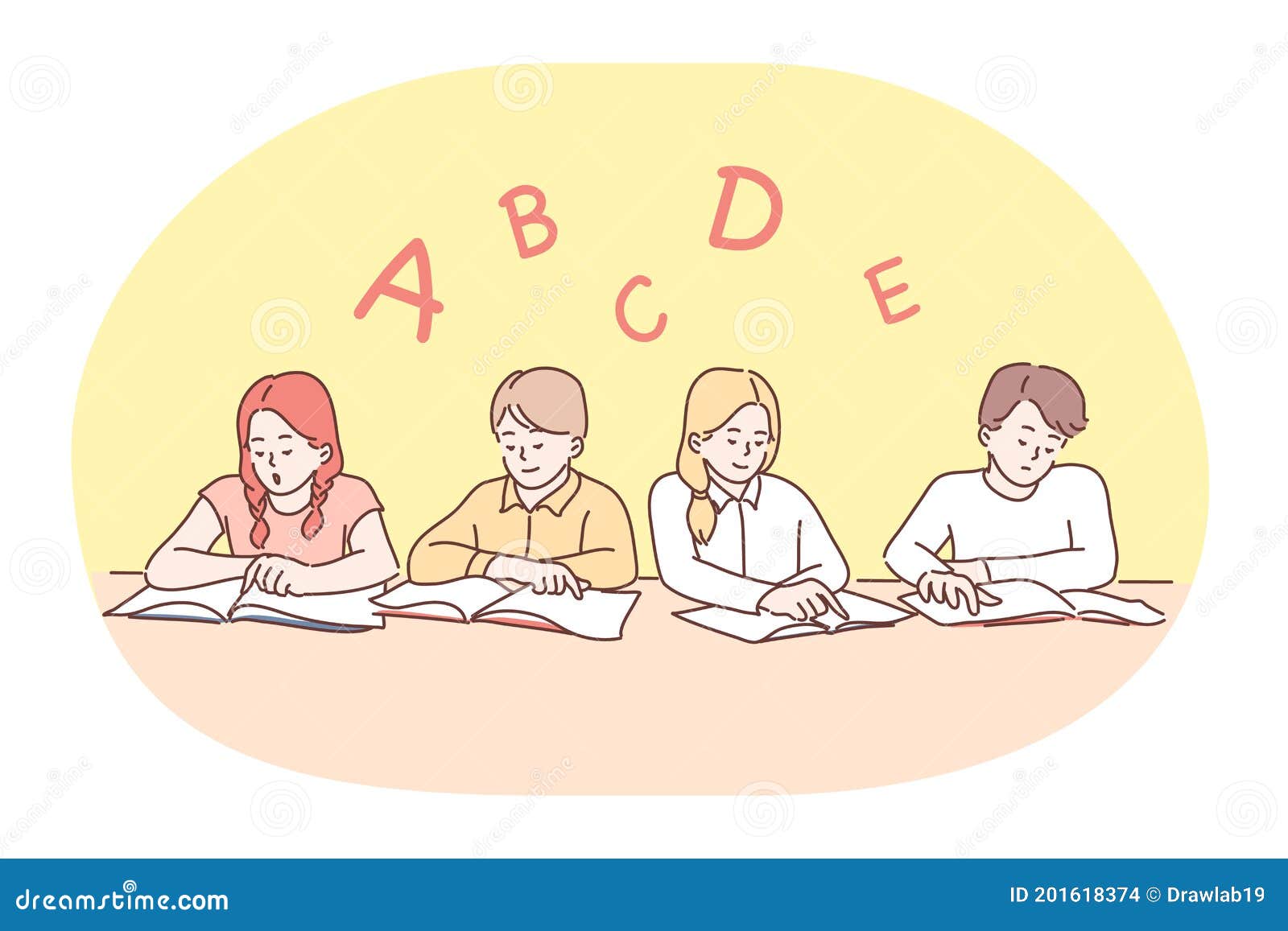 Learning Letters Board Vector. Kindergarten Education Concept. Isolated ...