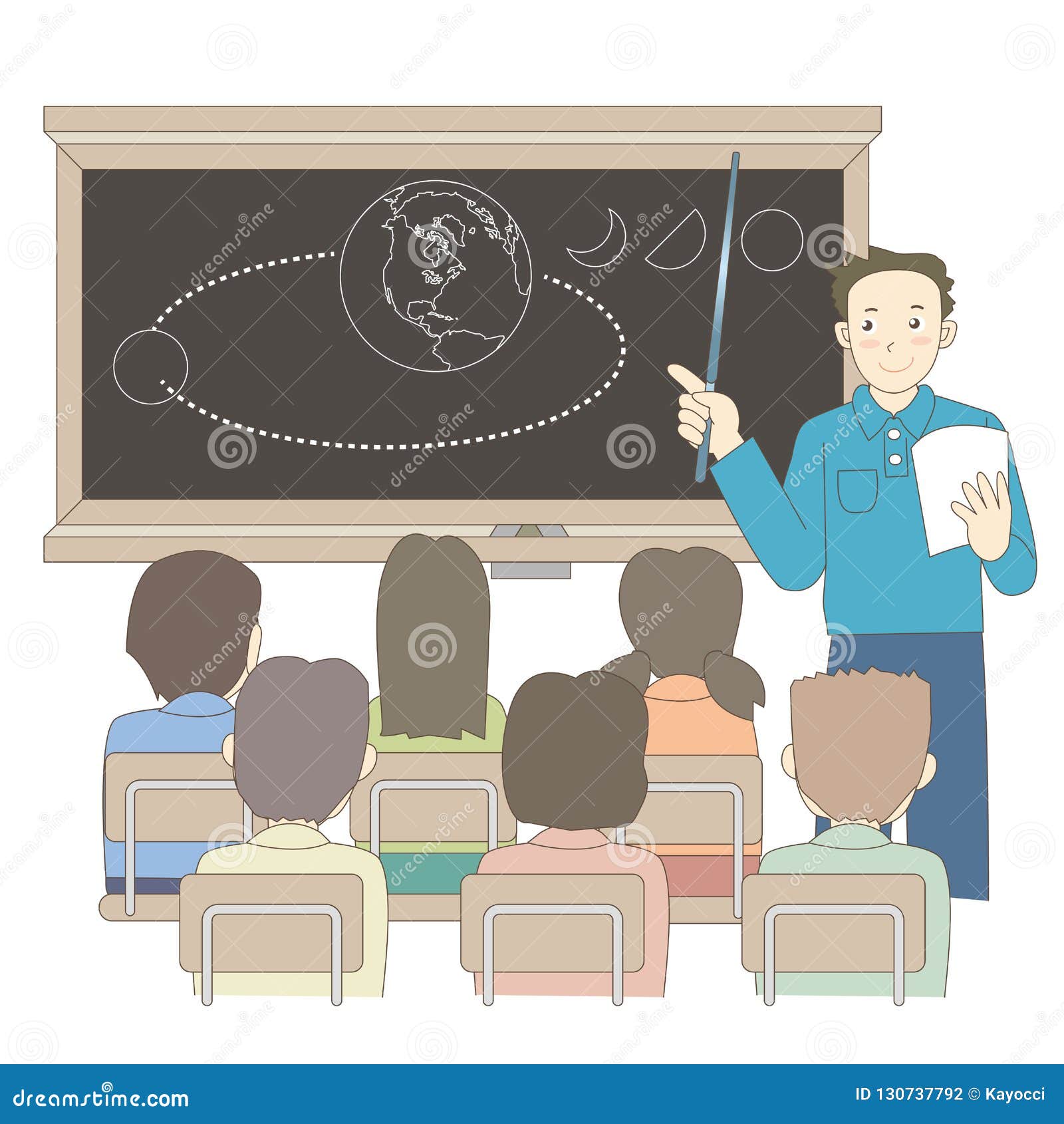 School Lesson Scene Vector Image Stock Vector - Illustration of lesson ...