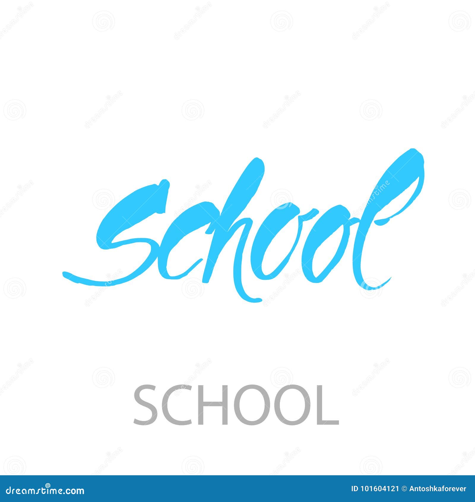 School lettering template stock vector. Illustration of drawing - 101604121
