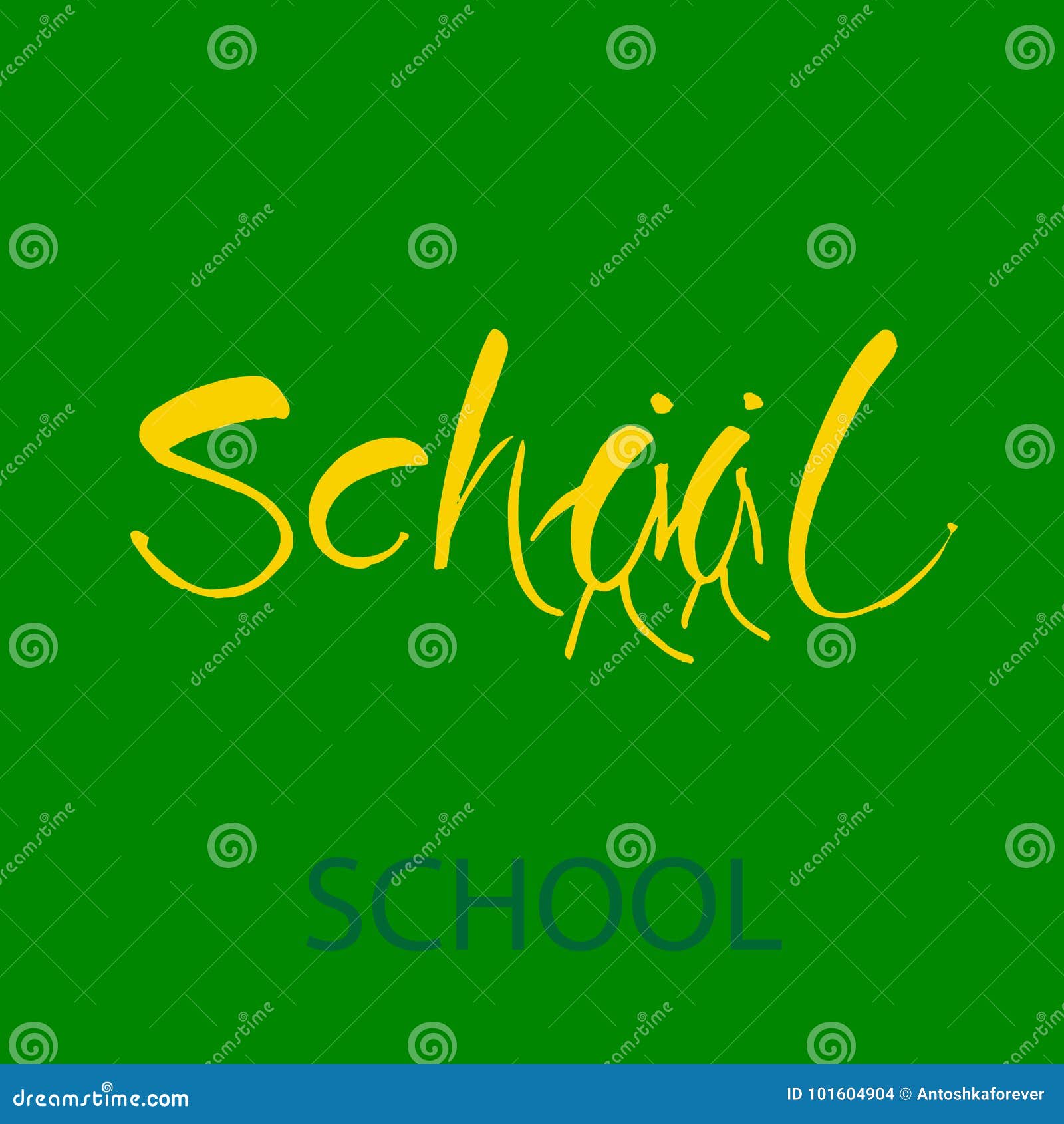 School lettering template stock vector. Illustration of blackboard ...