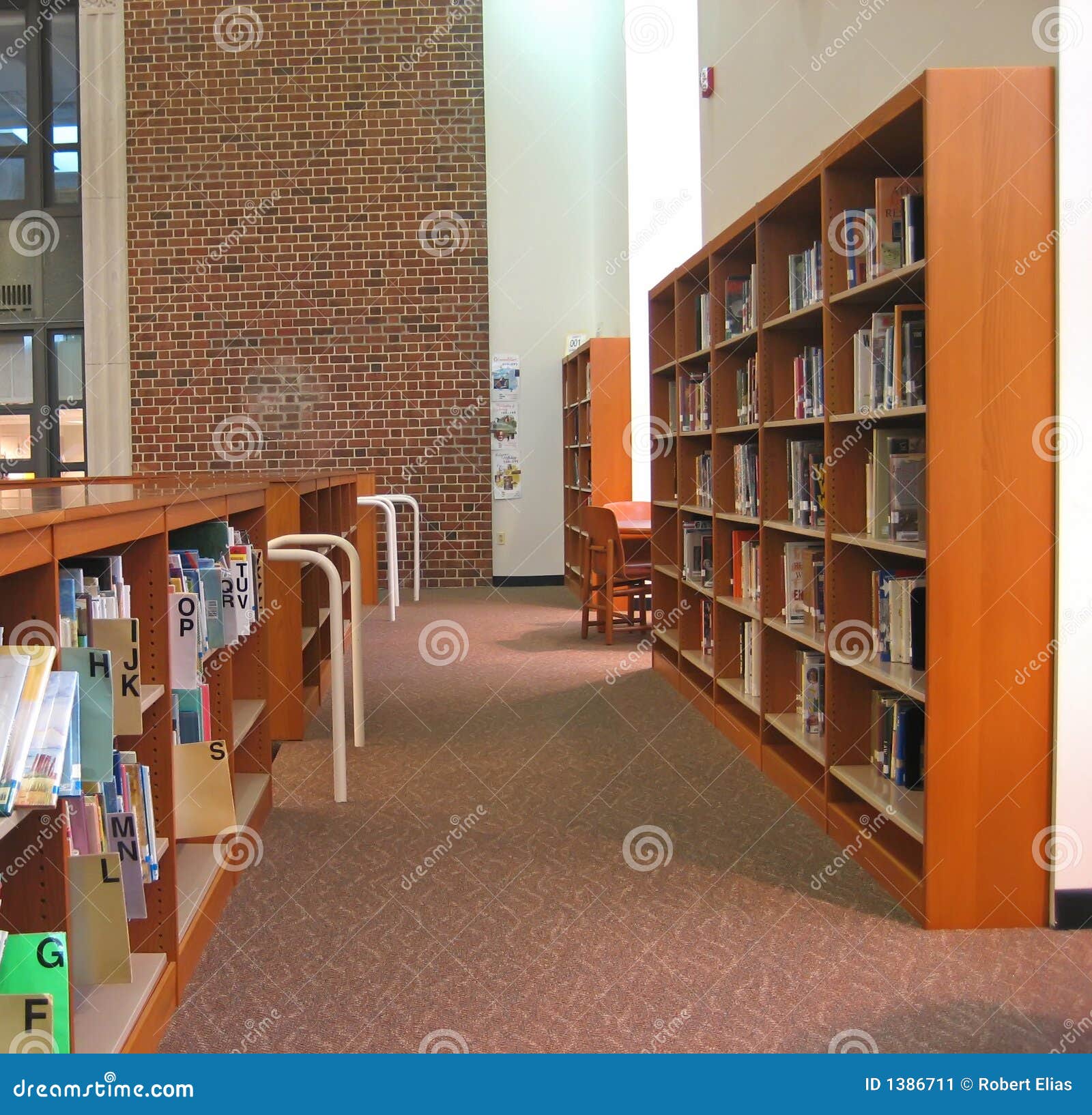 School Library 3 stock image. Image of middle, literacy - 1386711