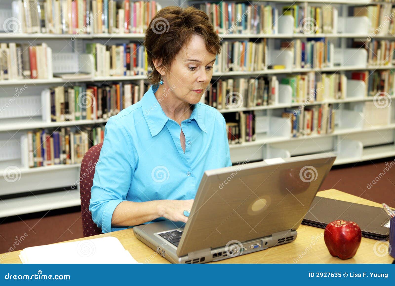 School Library - Research stock image. Image of education - 2927635