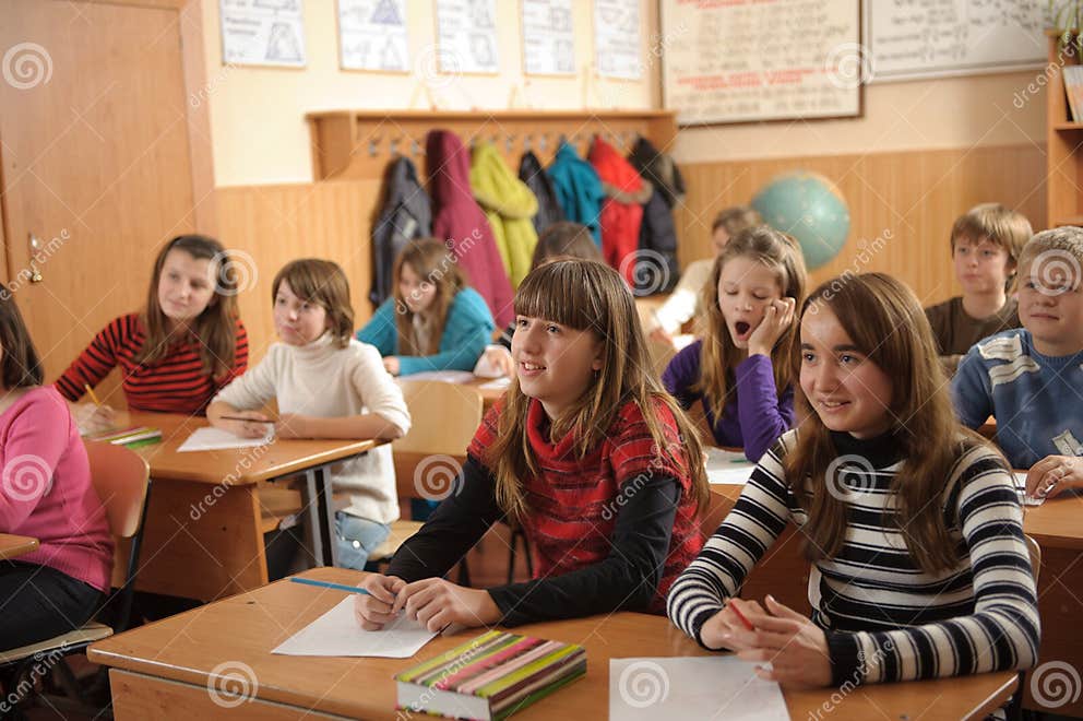 School life routine stock image. Image of sitting, education - 14153241