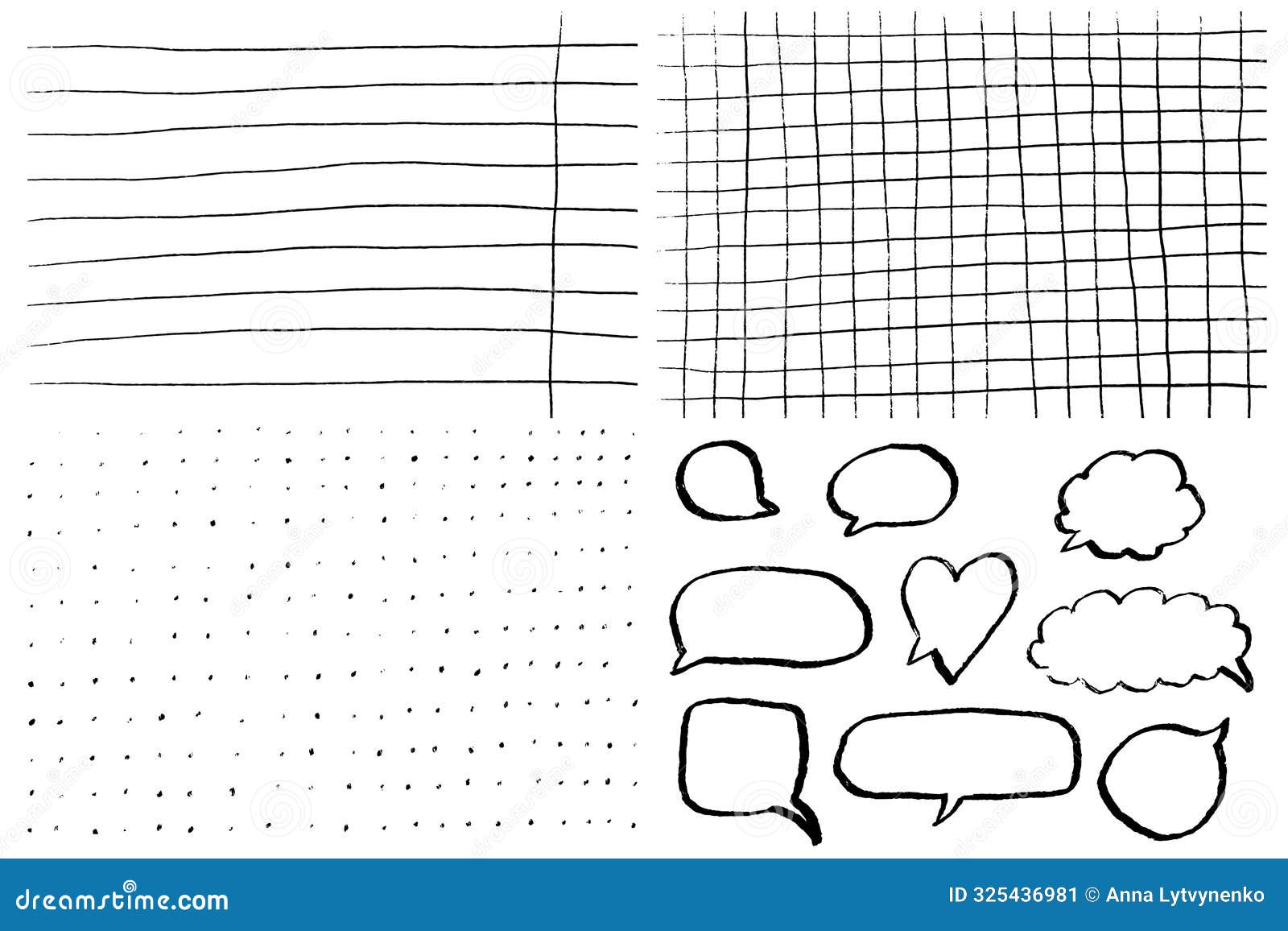 School Line, Square and Dots Pattern for Kids Notebook Stock Vector ...