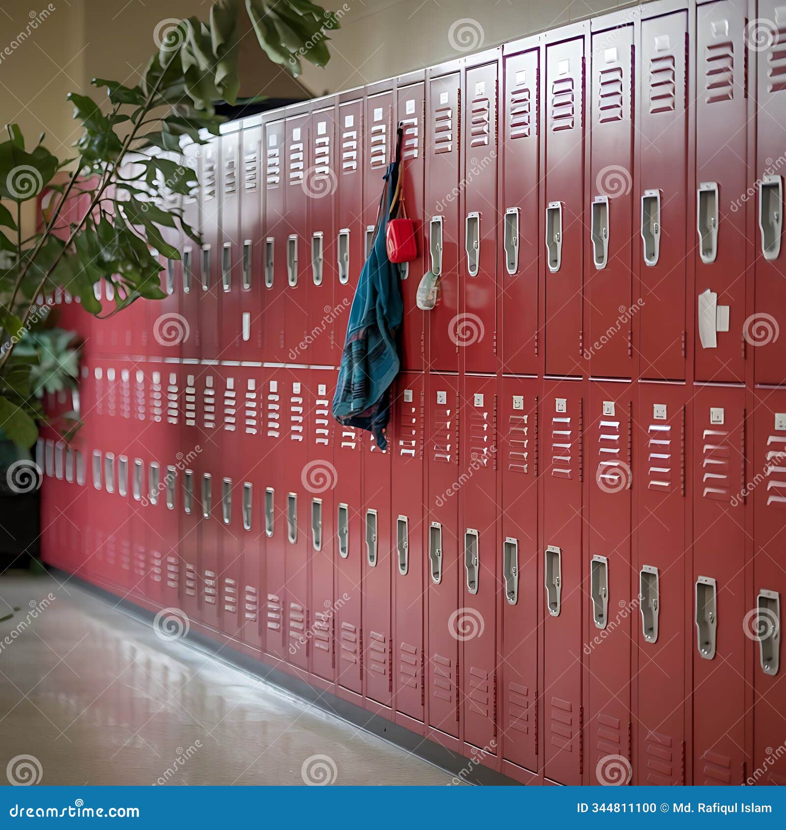 School Locker in a Floor Room Stock Photo - Image of saving ...