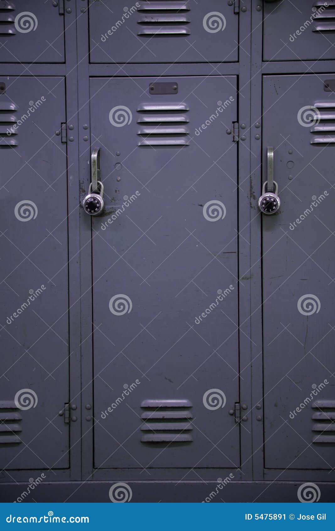 School Locker Gray stock image. Image of detail, high - 5475891