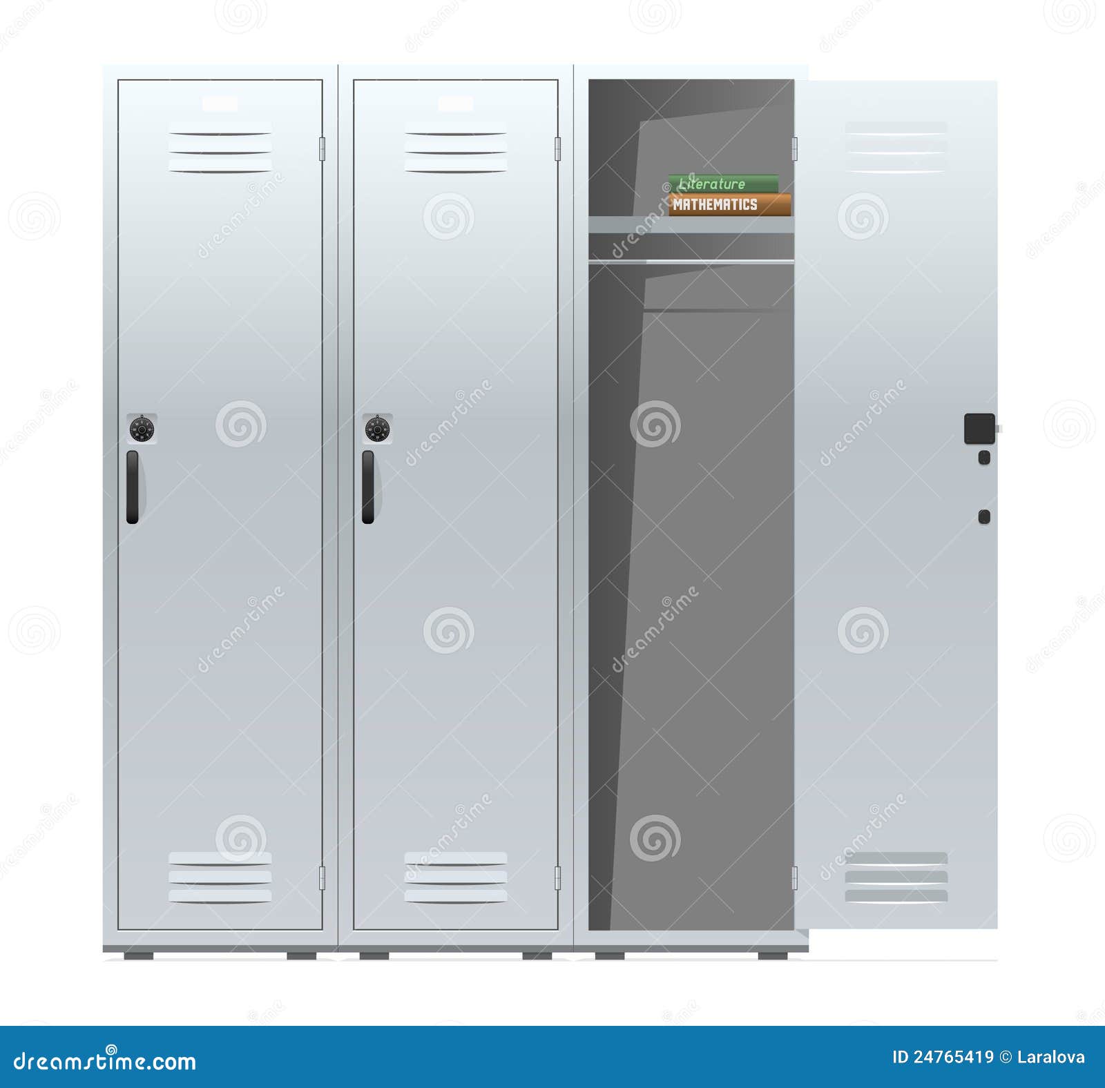 School Lockers With Combination Locks Royalty Free Stock Images - Image ...