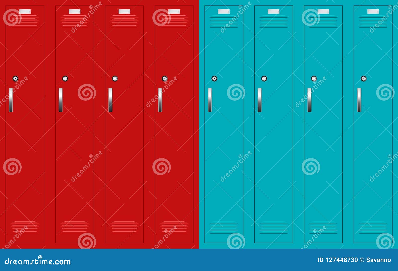 School lockers stock vector. Illustration of locker - 127448730