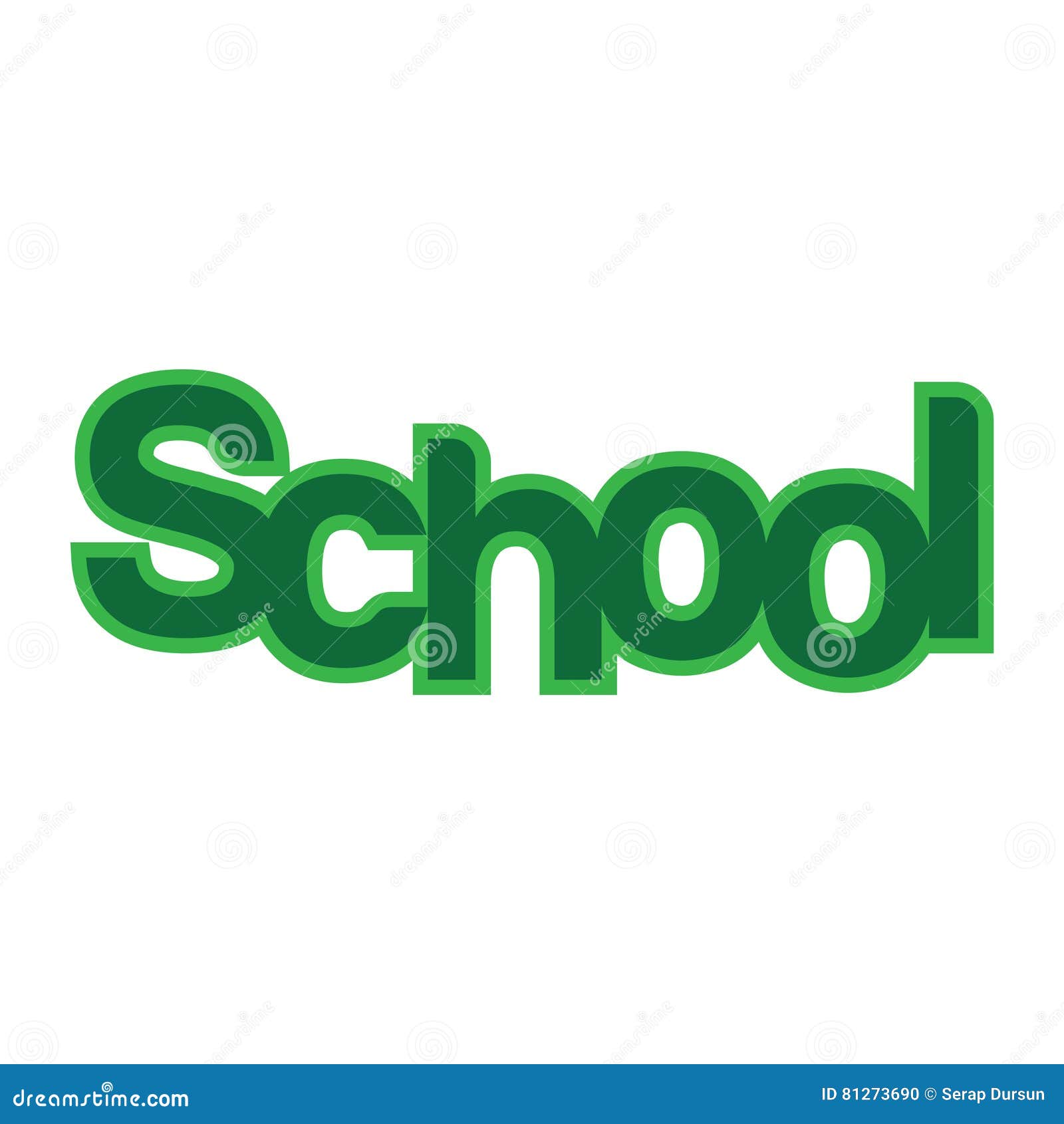 School Logo Text stock illustration. Illustration of class - 81273690