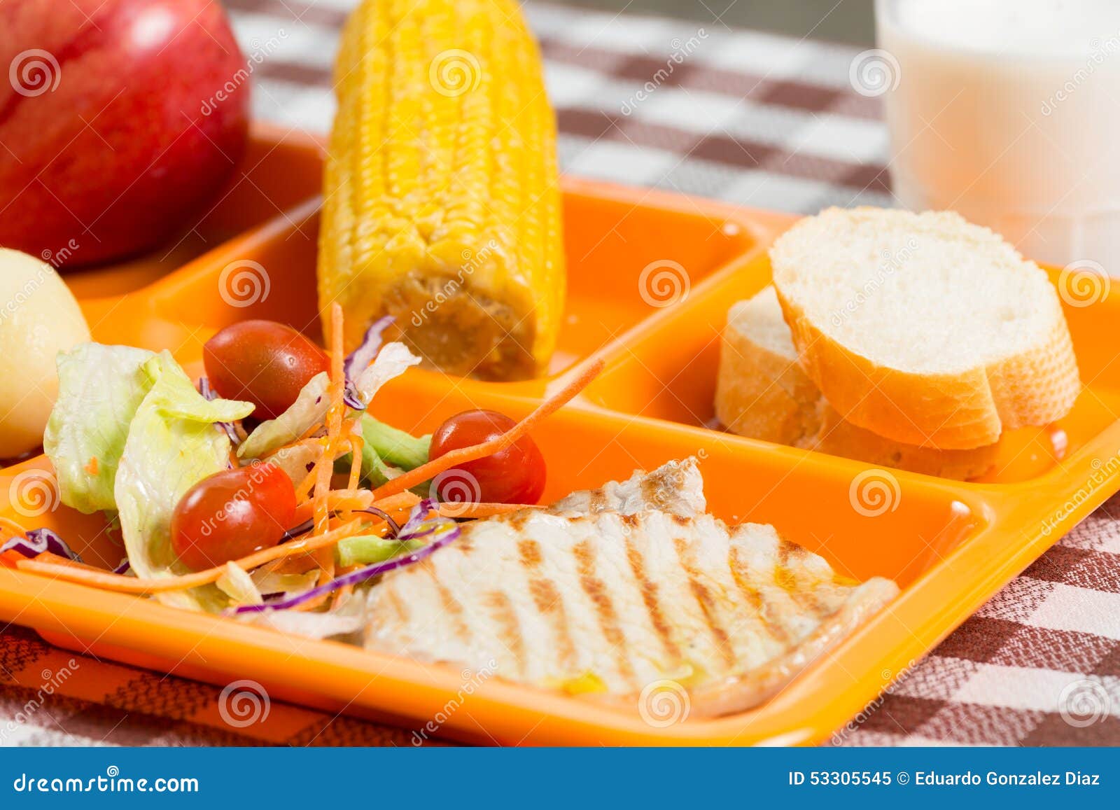 School lunch tray stock image. Image of frying, fried - 53305545