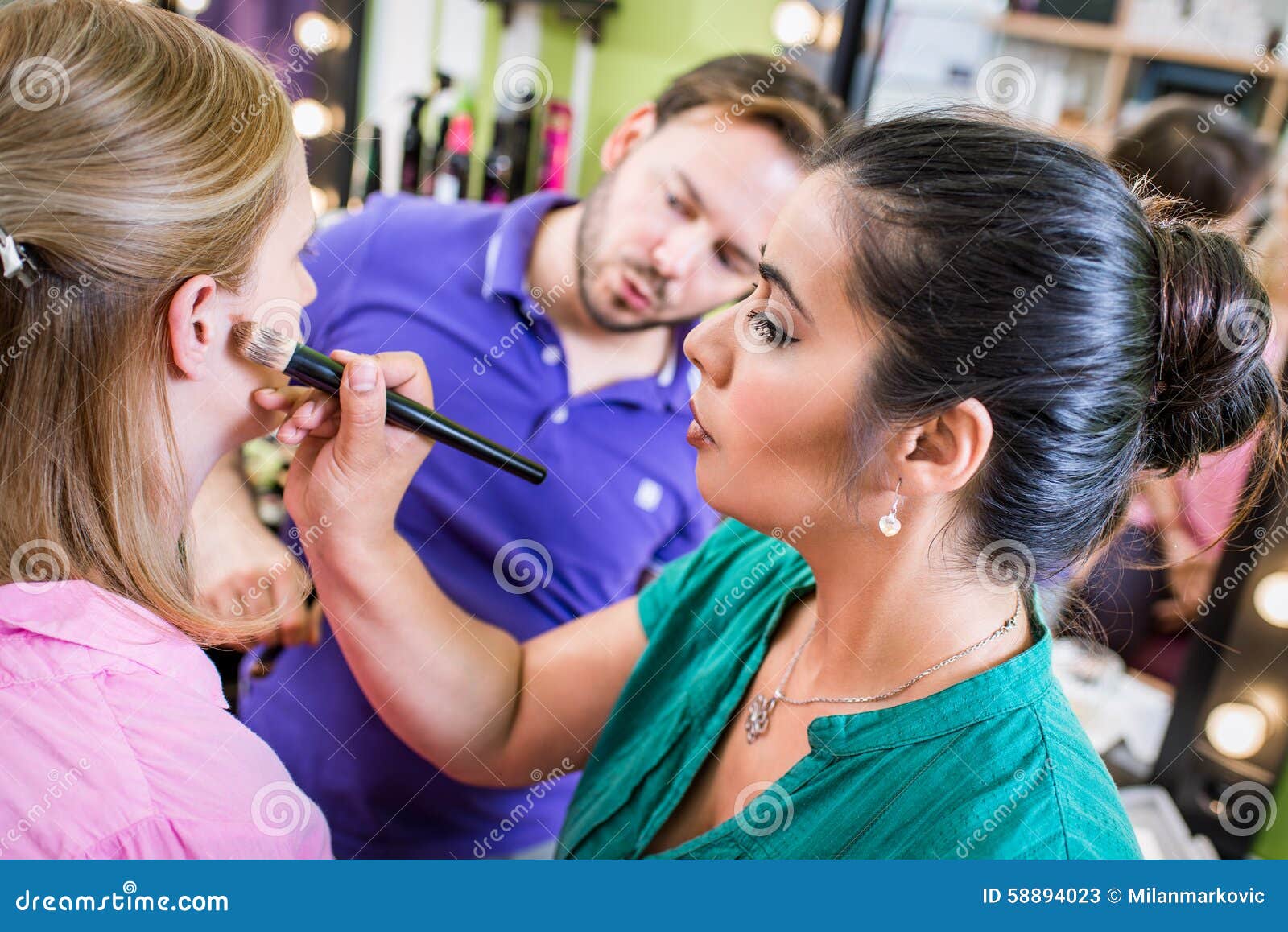 School of Makeup stock image. Image of model, education - 58894023