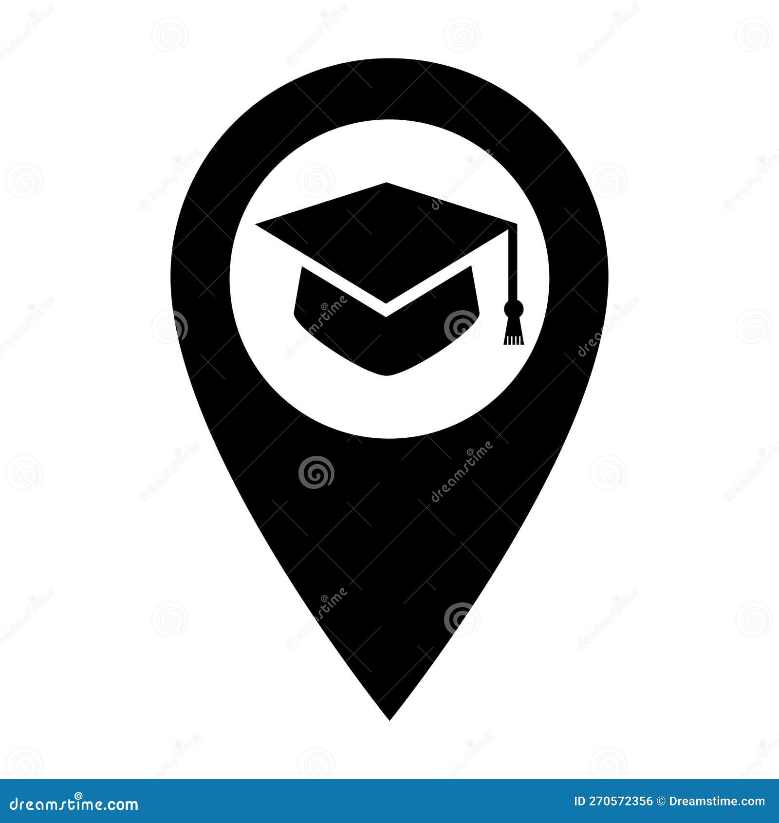School map Icon stock vector. Illustration of placeholder - 270572356
