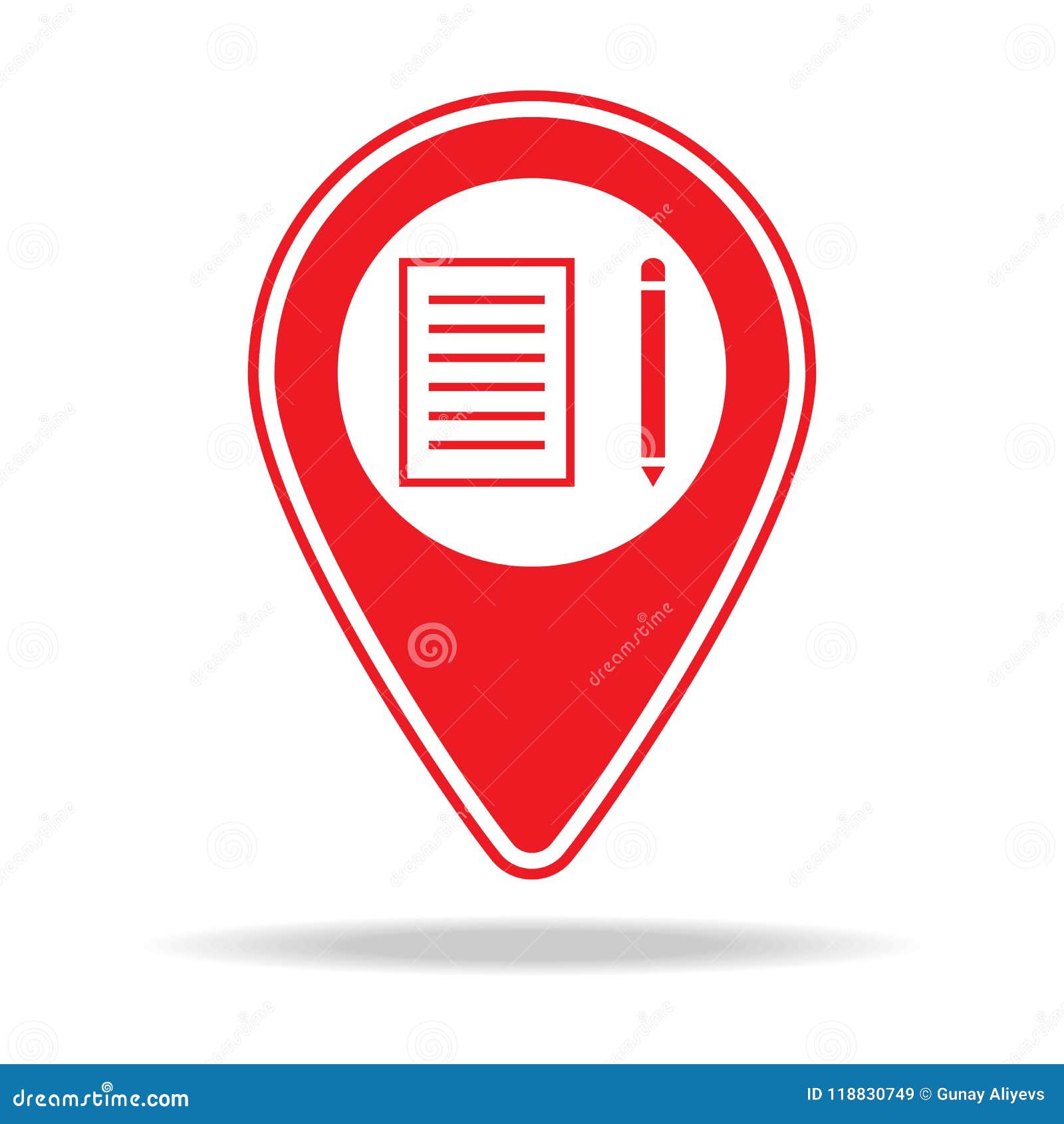 School Map Pin Icon. Element of Warning Navigation Pin Icon for Mobile ...
