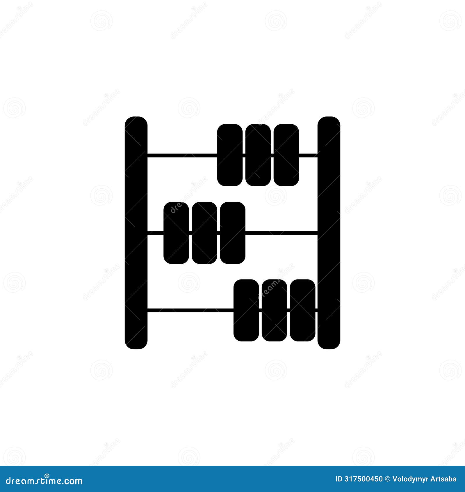 School Mathematics Abacus Flat Vector Icon Stock Vector - Illustration ...