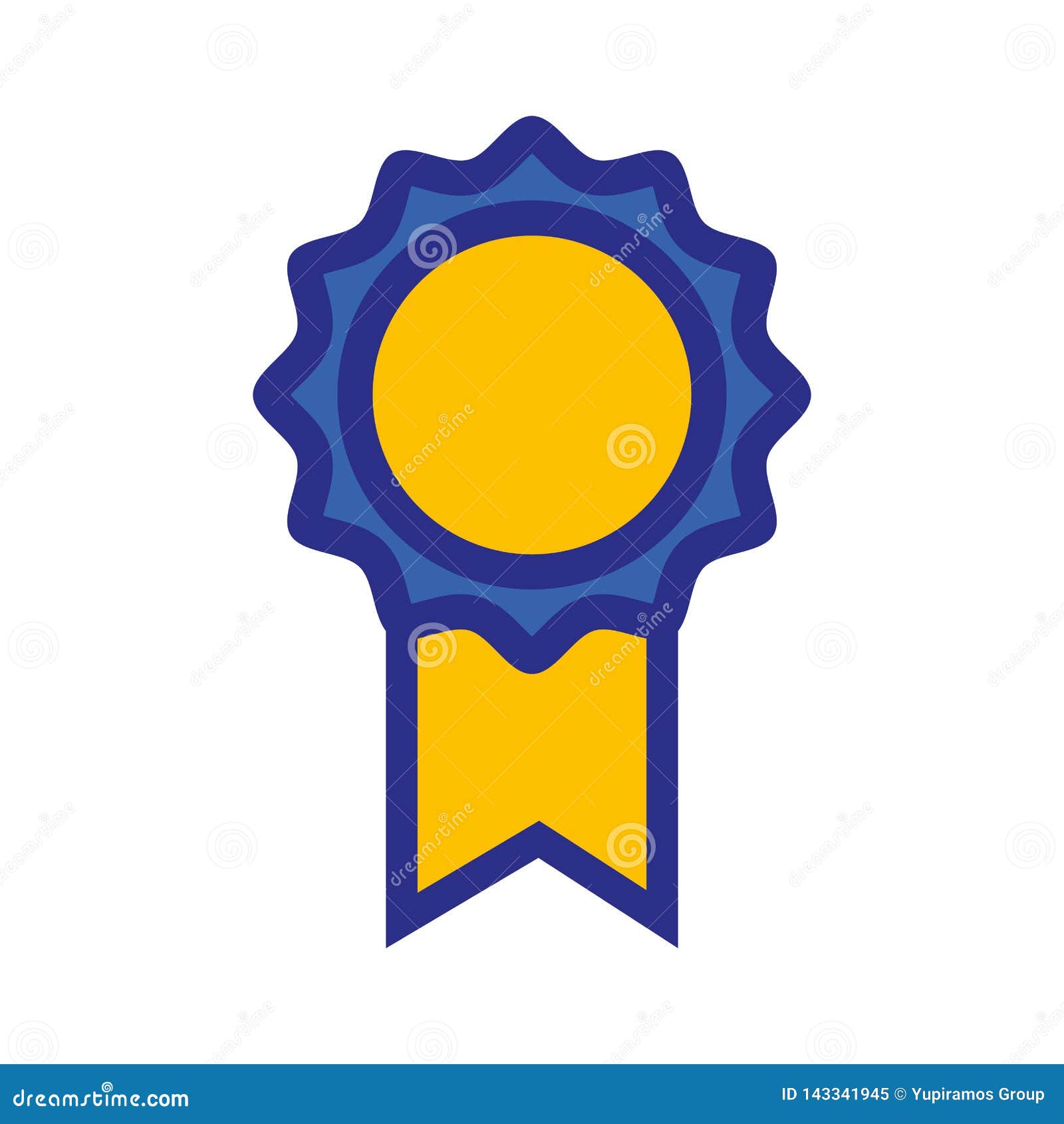 School Medal Symbol To Intelligent Student Stock Vector - Illustration ...
